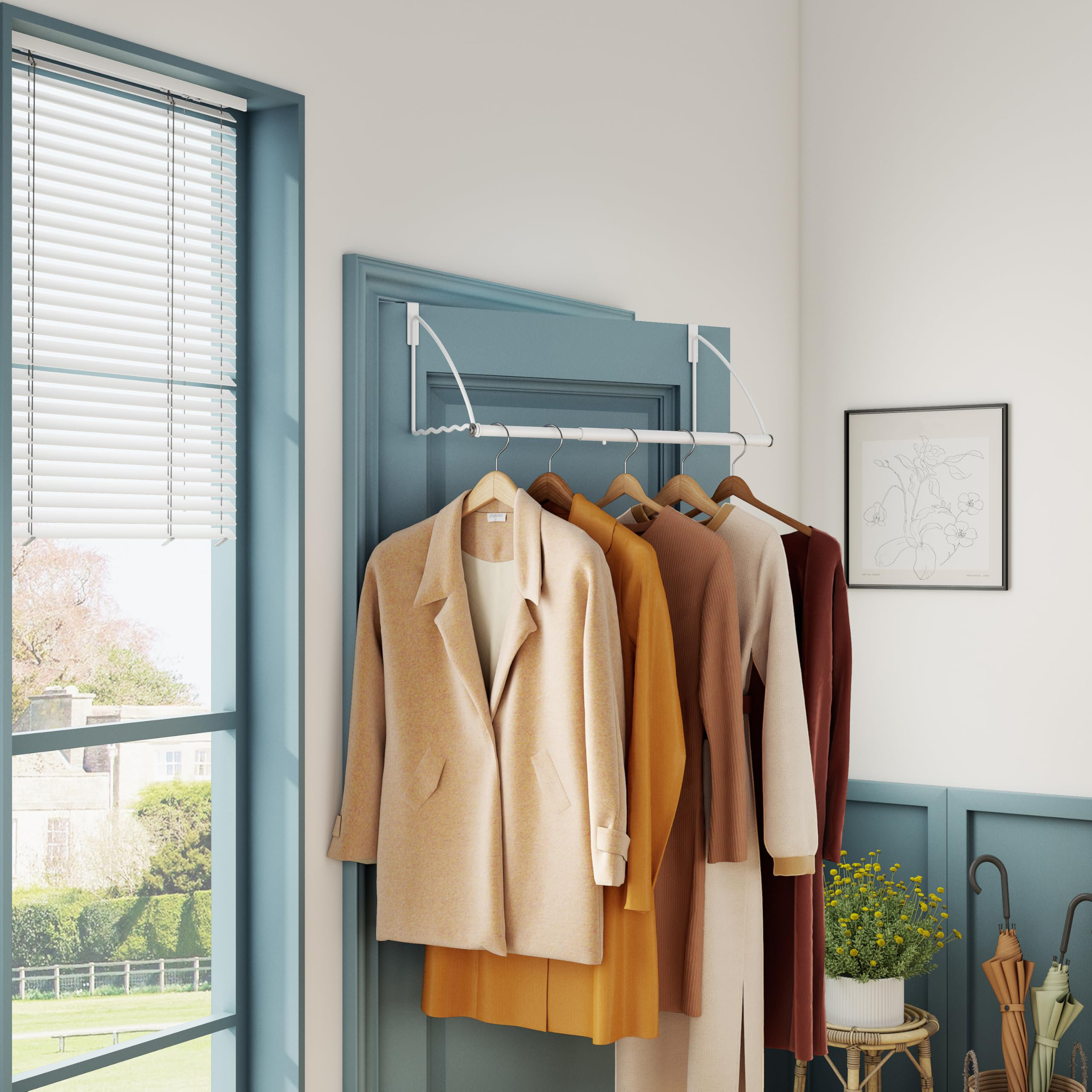 Rebrilliant Over The Door Hanger Expandable & Adjustable, Over Door ...