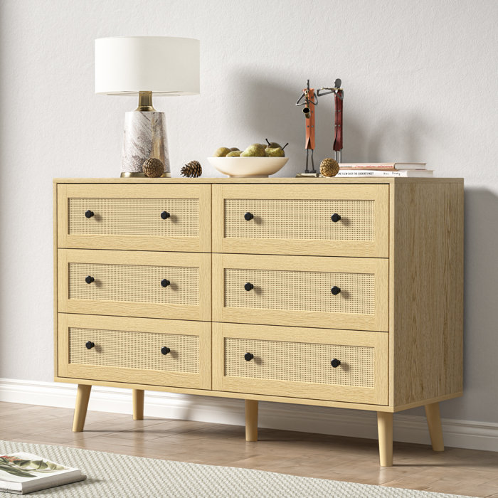 Bay Isle Home Aleeah 6 - Drawer Dresser | Wayfair