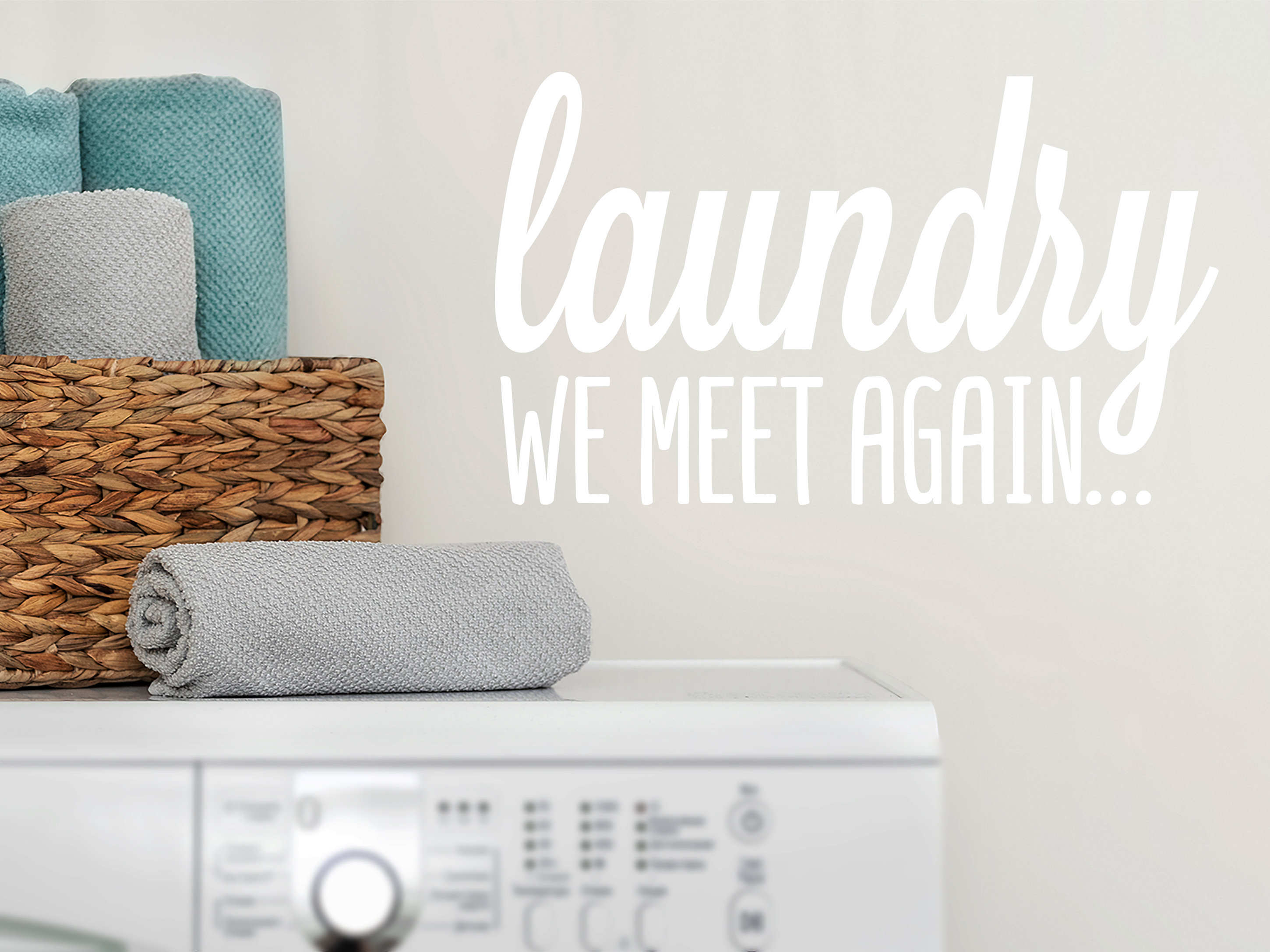 Trinx Laundry Decals Wall Decal | Wayfair