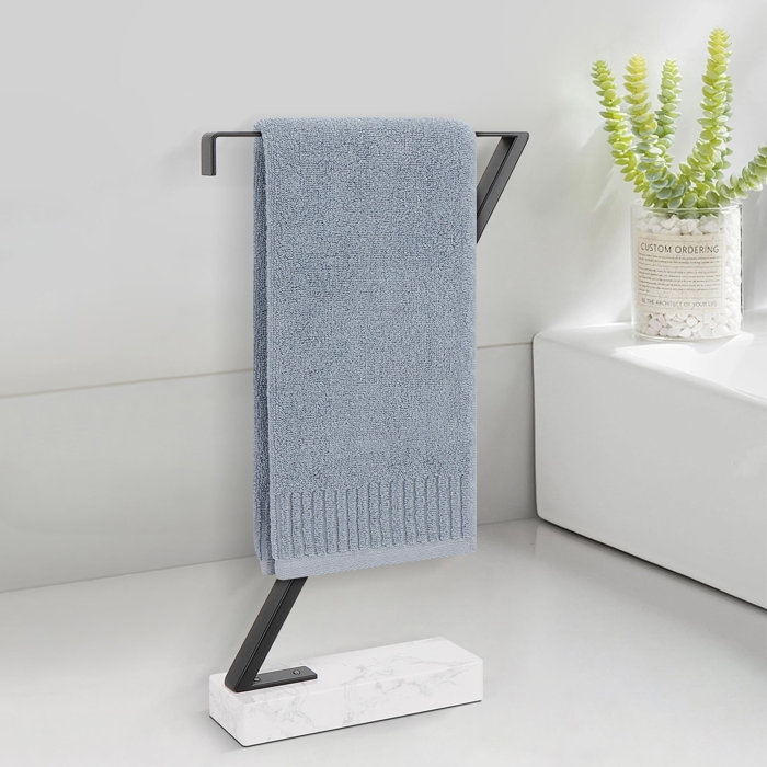 BOJUNTAN Stand Hand Towel Holder,Hand Towel Rack With Marble Base ...