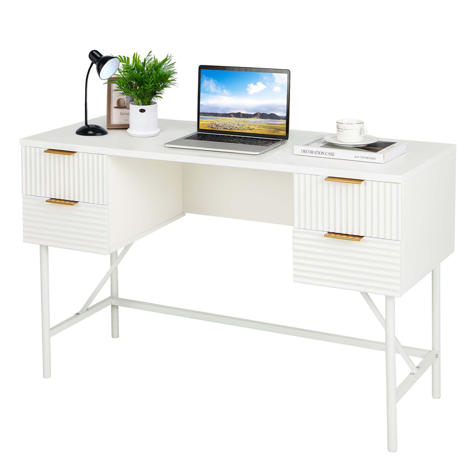 Ebern Designs Coggin Metal Base Computer Desk | Wayfair