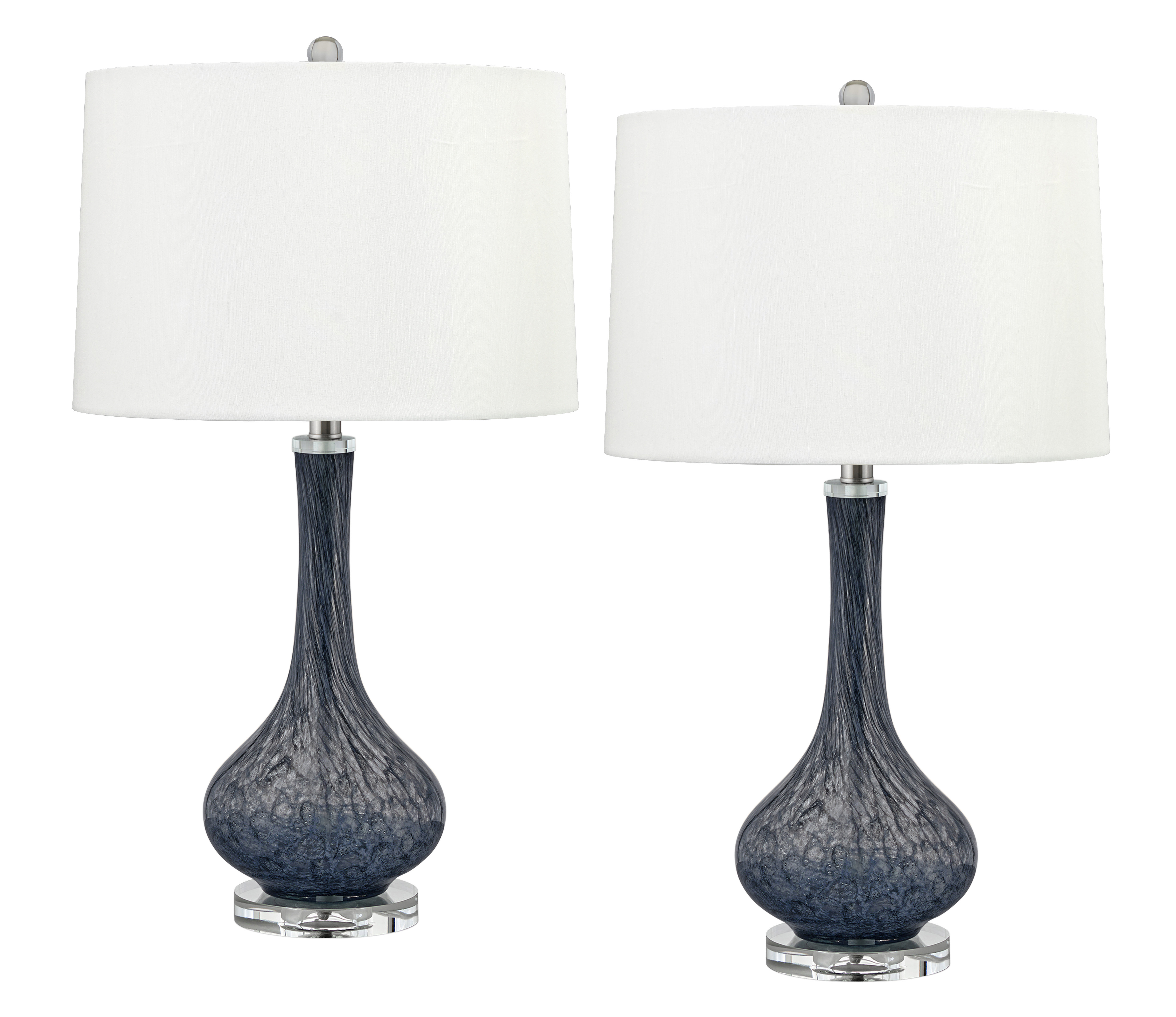 Medallion Lighting Afragola 28" Dark Blue Swirl Table Lamp & Reviews ...