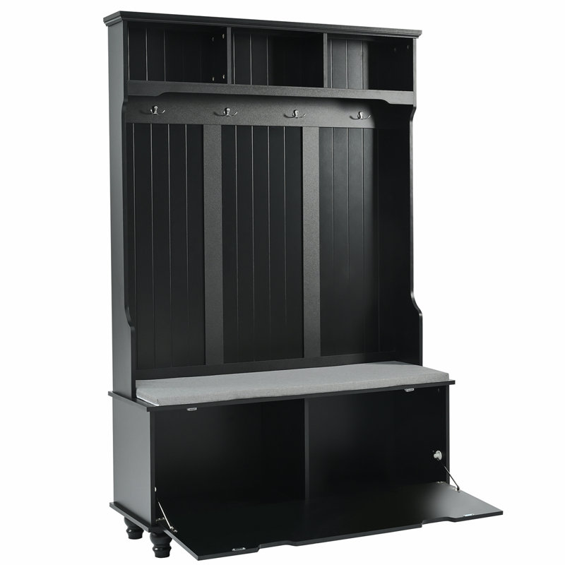 Wildon Home® Entryway Coat And Shoe Storage, Hall Tree With Bench And ...