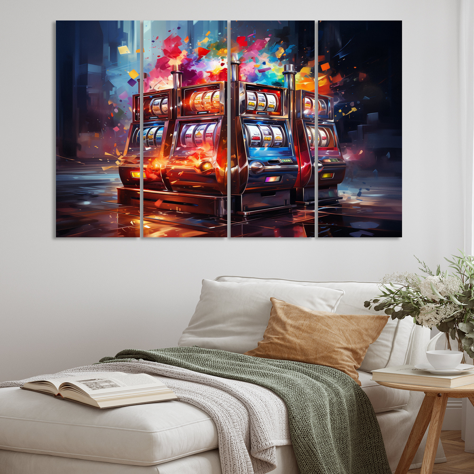 Ebern Designs Casino Royale Slot Machine II - Casino & Games Canvas ...