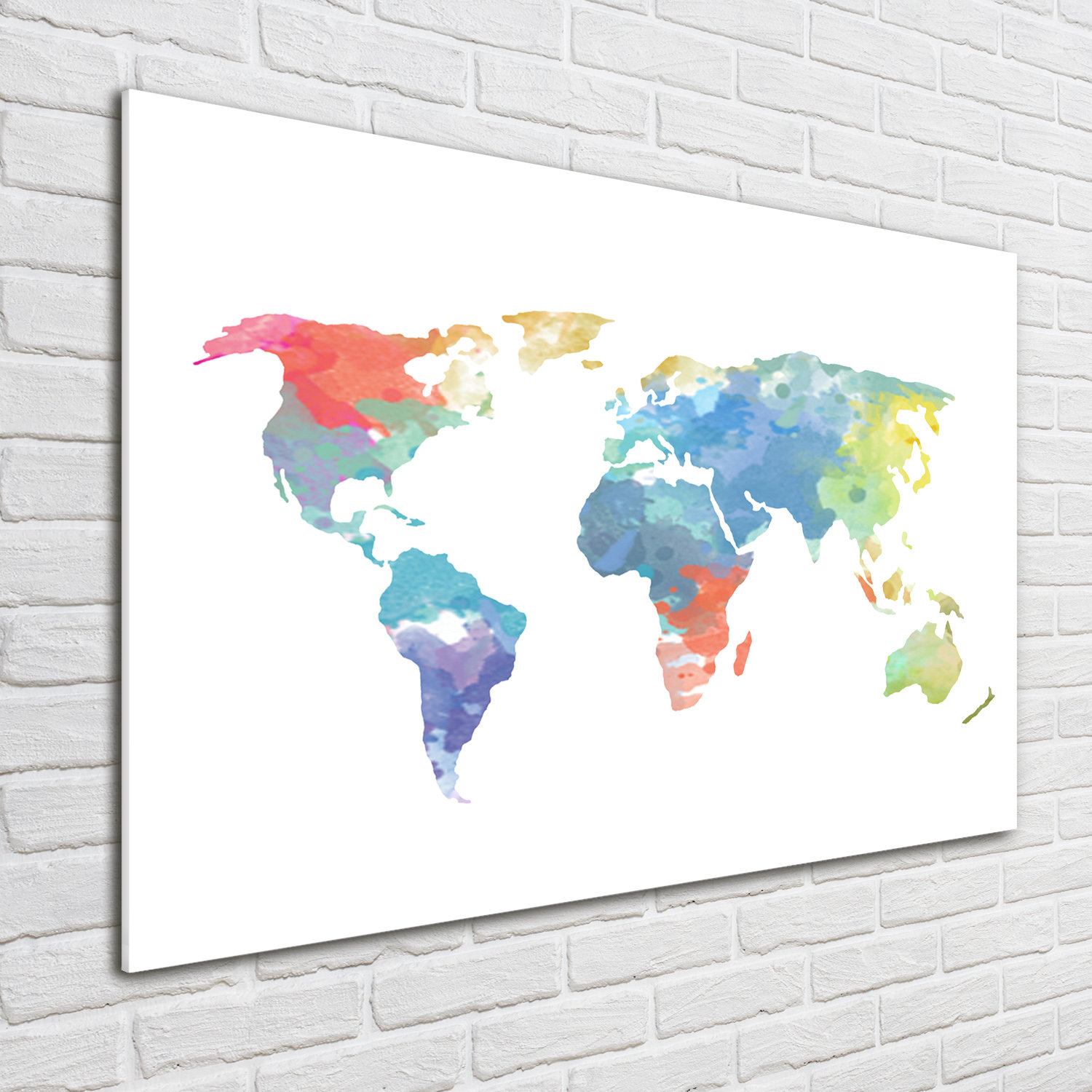 Ebern Designs World Map - Unframed Art Prints on Glass | Wayfair.co.uk