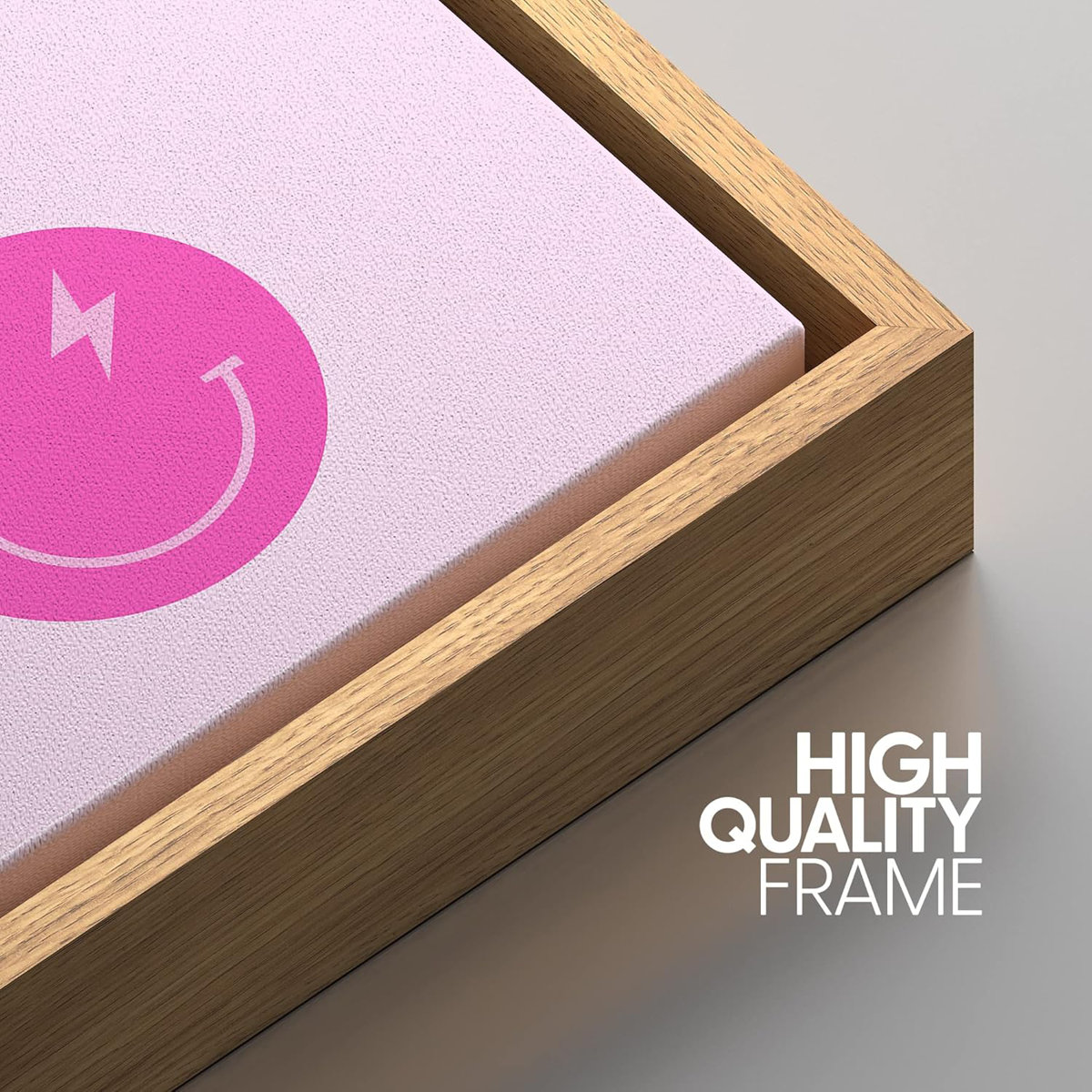 IDEA4WALL Bright Preppy Animals Hot Pink Preppy Room Decor Smiley Face ...