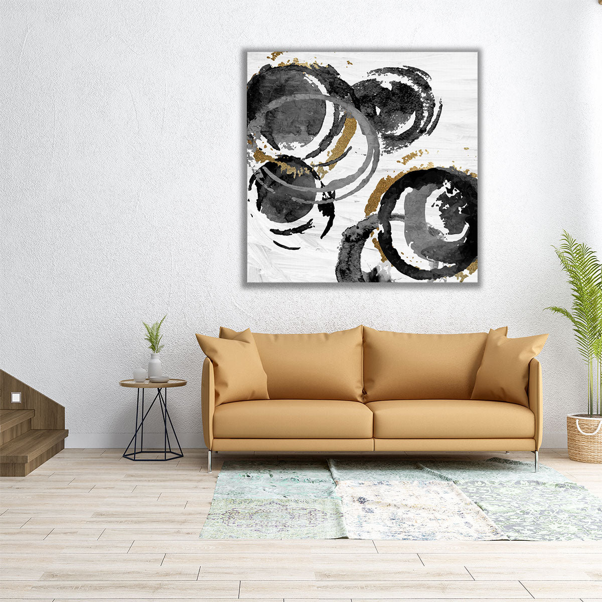Mercer41 Abstract Circle - Canvas Print Wall Art | Wayfair