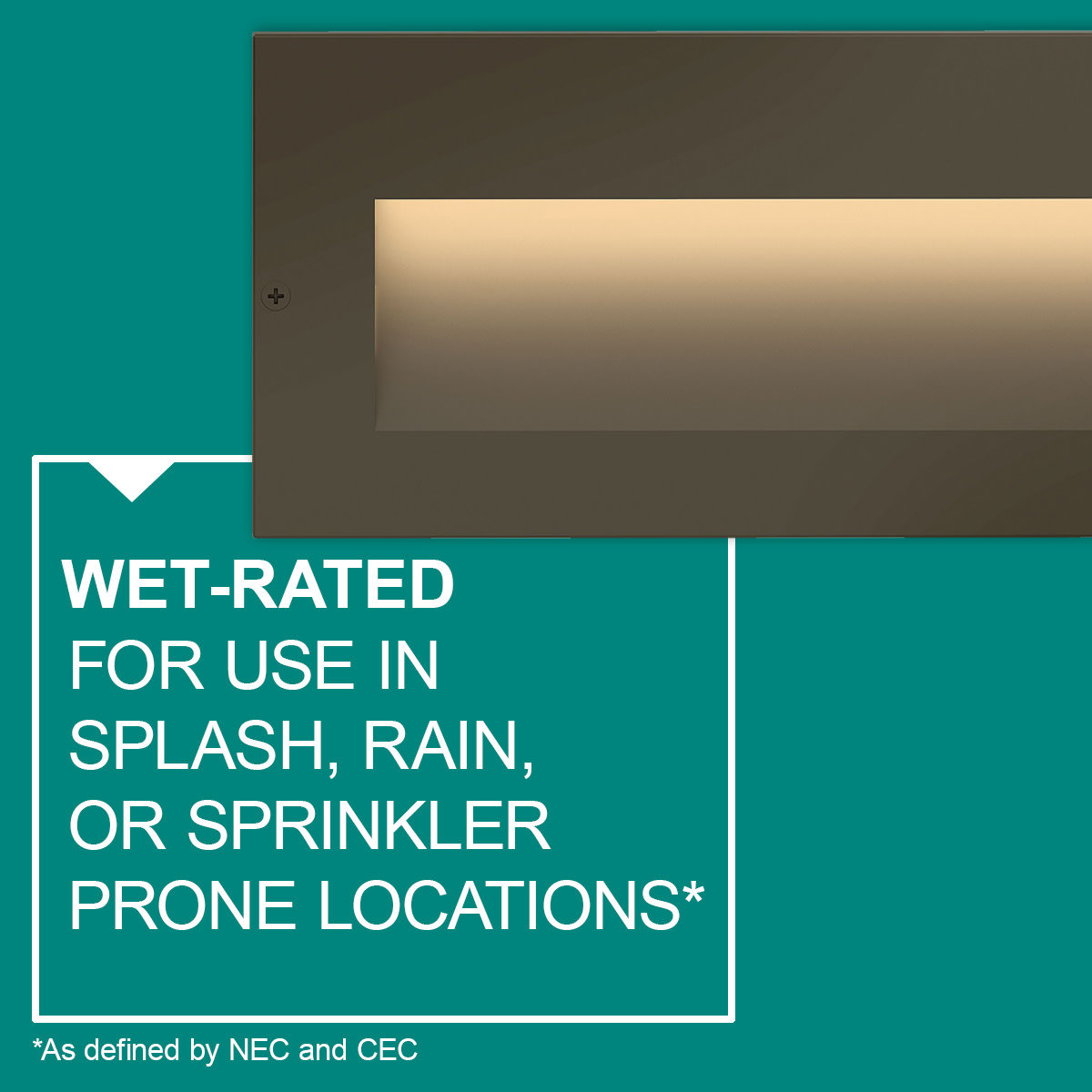 Hinkley Horizontal Low Voltage Hardwired LED Step Light | Perigold