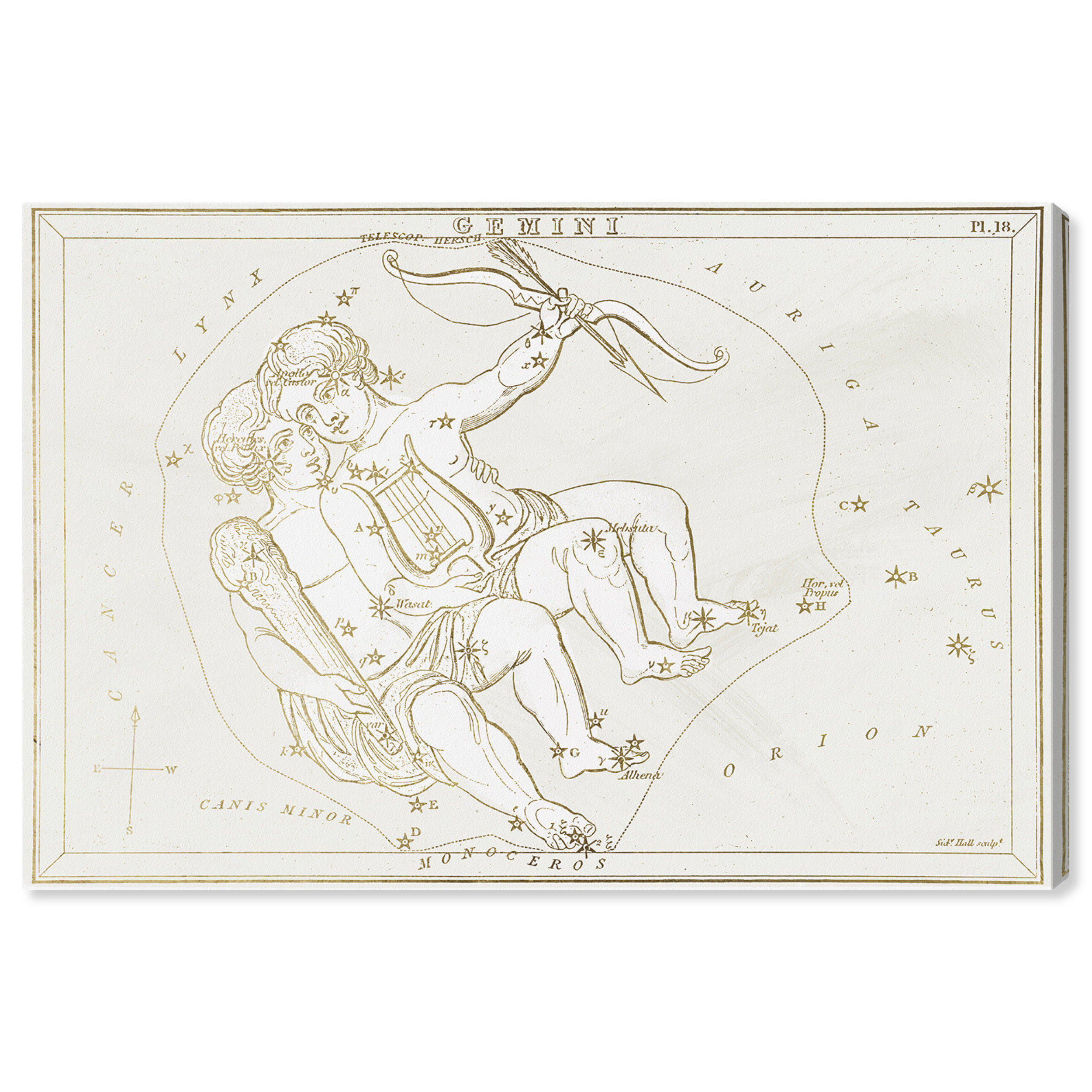 Oliver Gal Prints Spiritual and Religious Gemini Major and Minor Zodiac ...