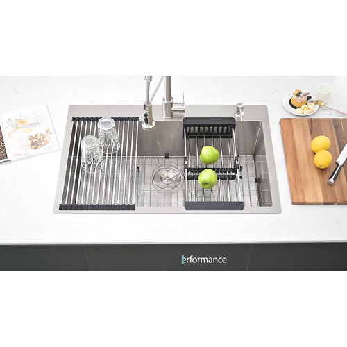 ATTOP 30 Inch Drop in Kitchen Sink Scratch-Resistant Stainless Steel ...