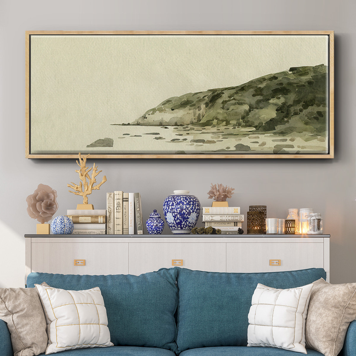 Wexford Home Distant Shore II- Framed Canvas | Wayfair