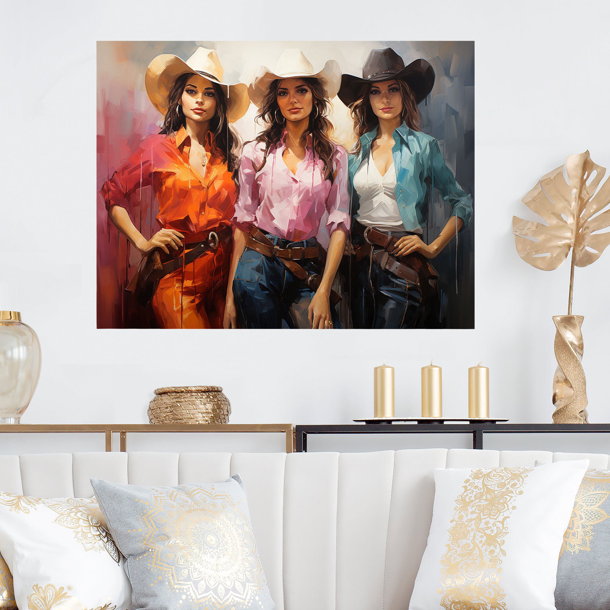 Winston Porter Popart Cowgirl Western Charisma II - Cowgirls Metal Wall ...