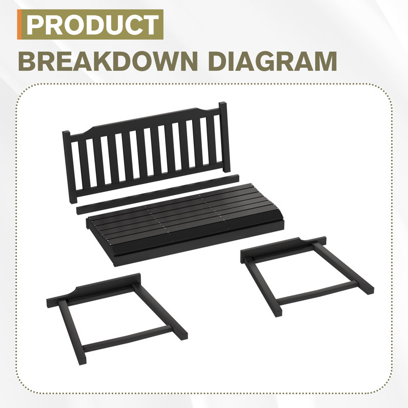 Lark Manor™ High Quality HDPE Outdoor Bench & Reviews | Wayfair