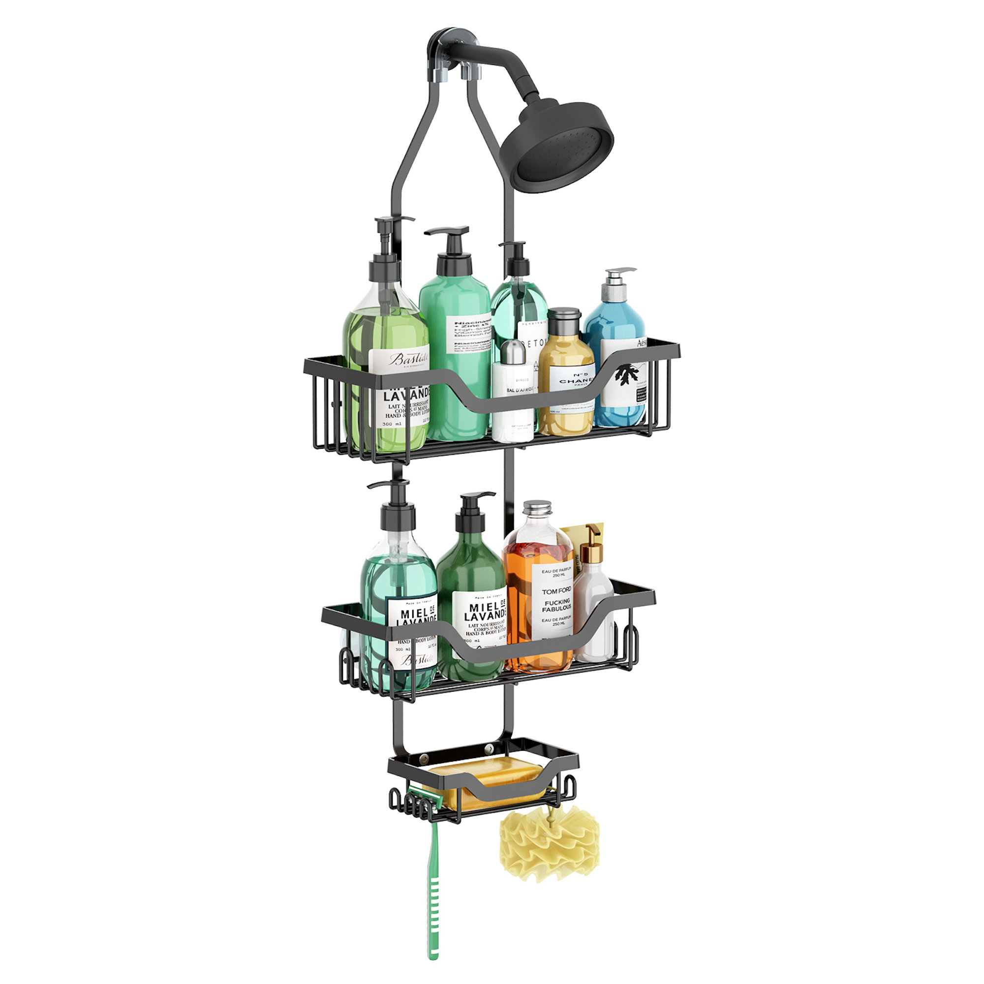 Rebrilliant KD Rust-Resistant Steel Shower Caddy For Shower Heads ...
