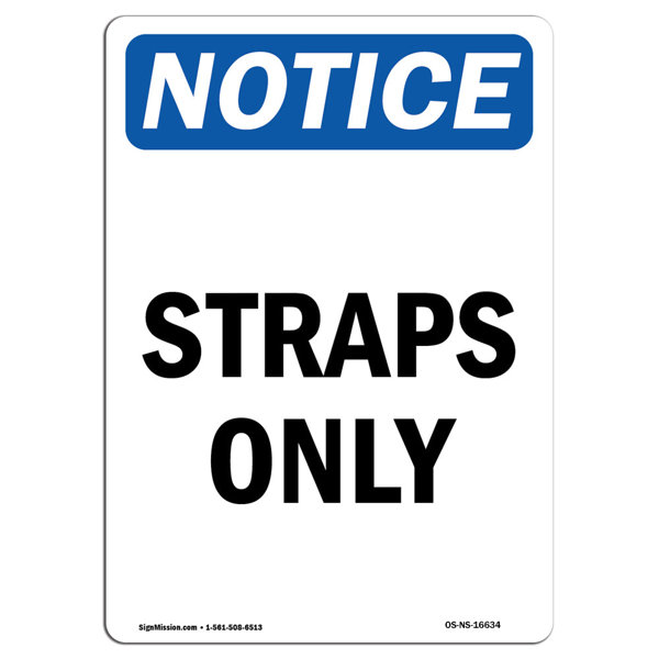 SignMission Straps Only Sign | Wayfair