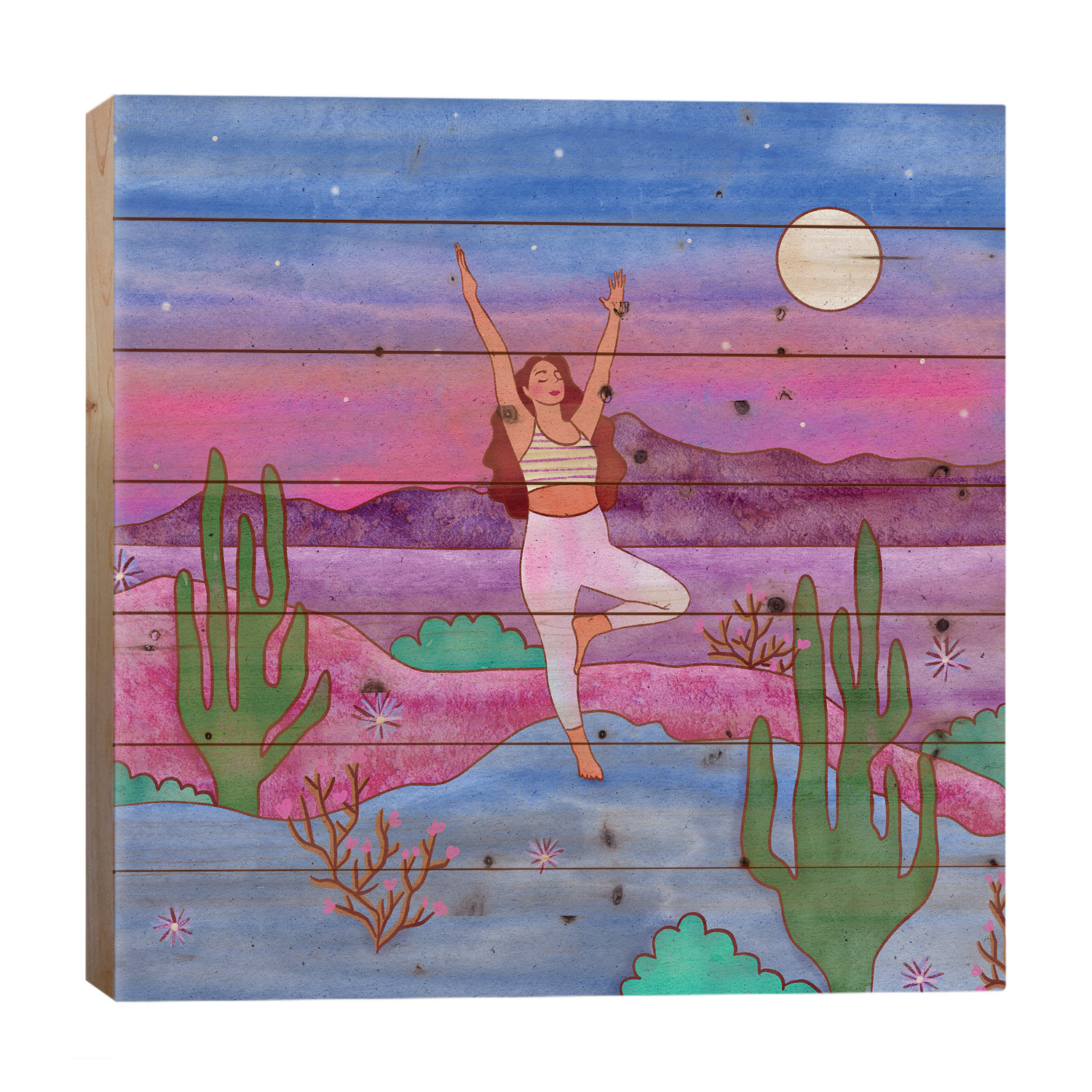 Union Rustic Yoga in the Desert IV by Olivia Bürki - Unframed Print on ...