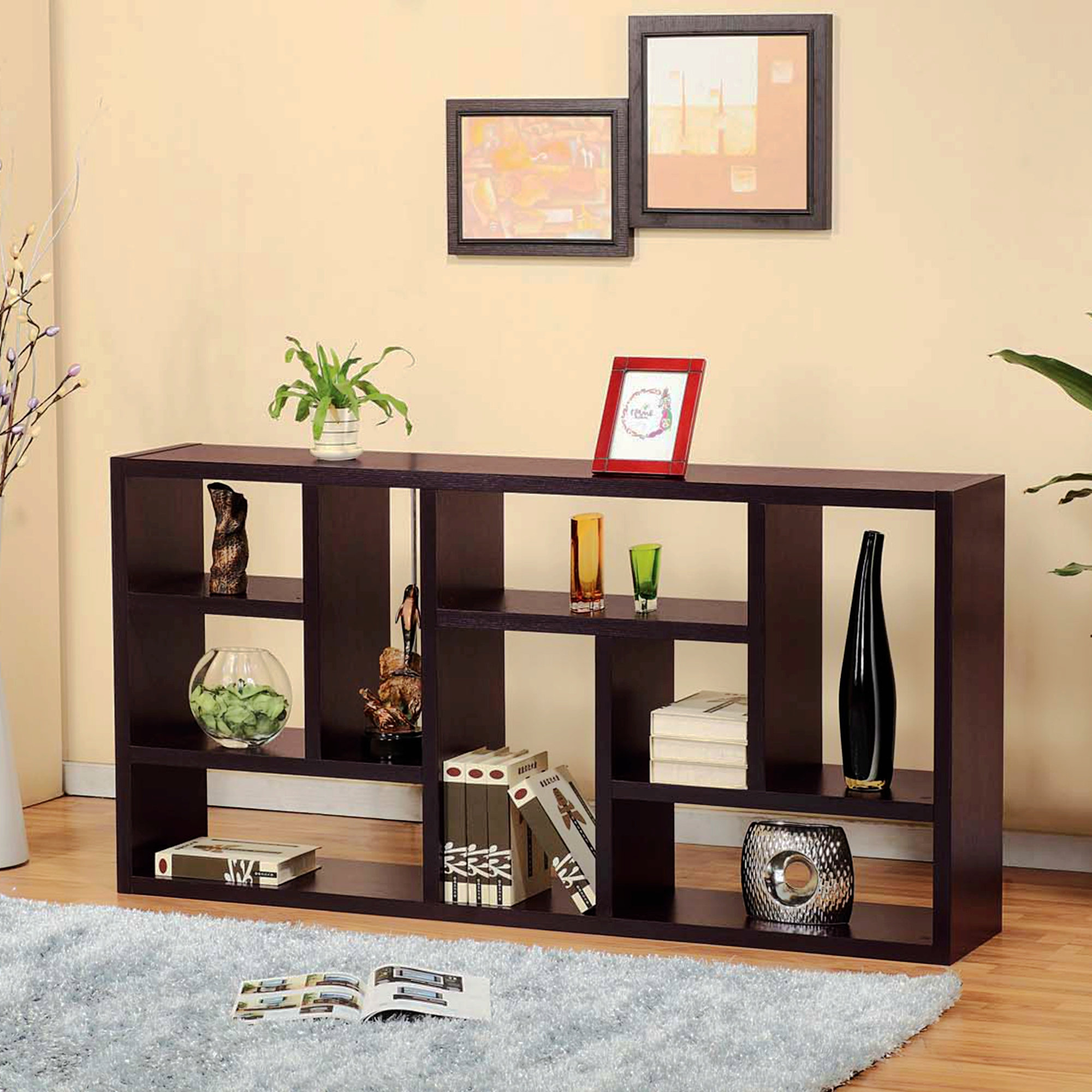 Hokku Designs Ephesus Geometric Bookcase | Wayfair