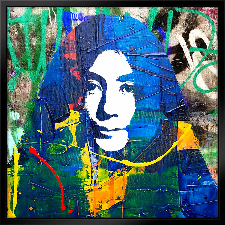 ATX Art Group LLC Yoko Pop Art-Giclee on Canvas with Float Frame ...