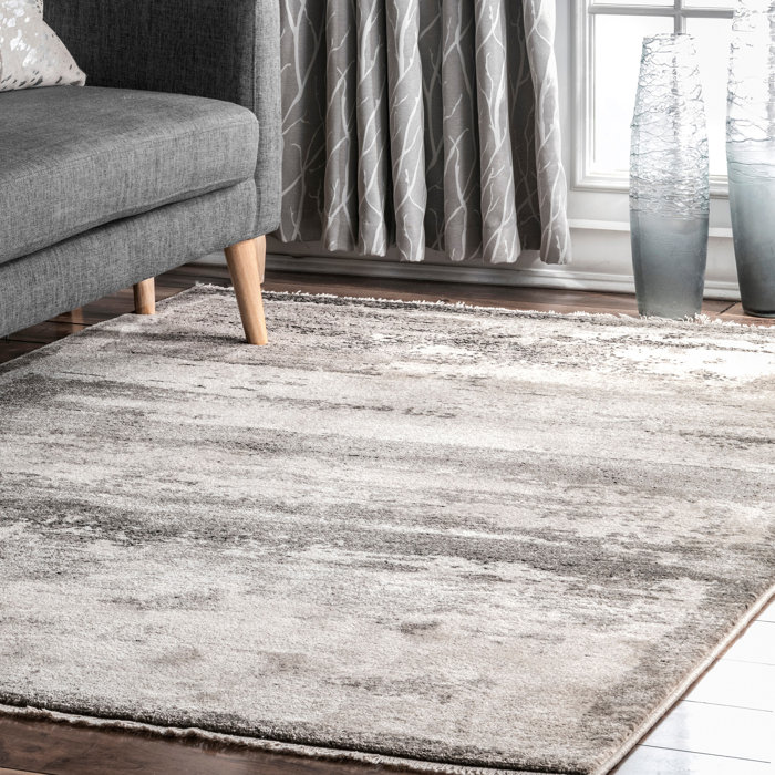 Williston Forge Rudd Performance Gray Rug | Wayfair