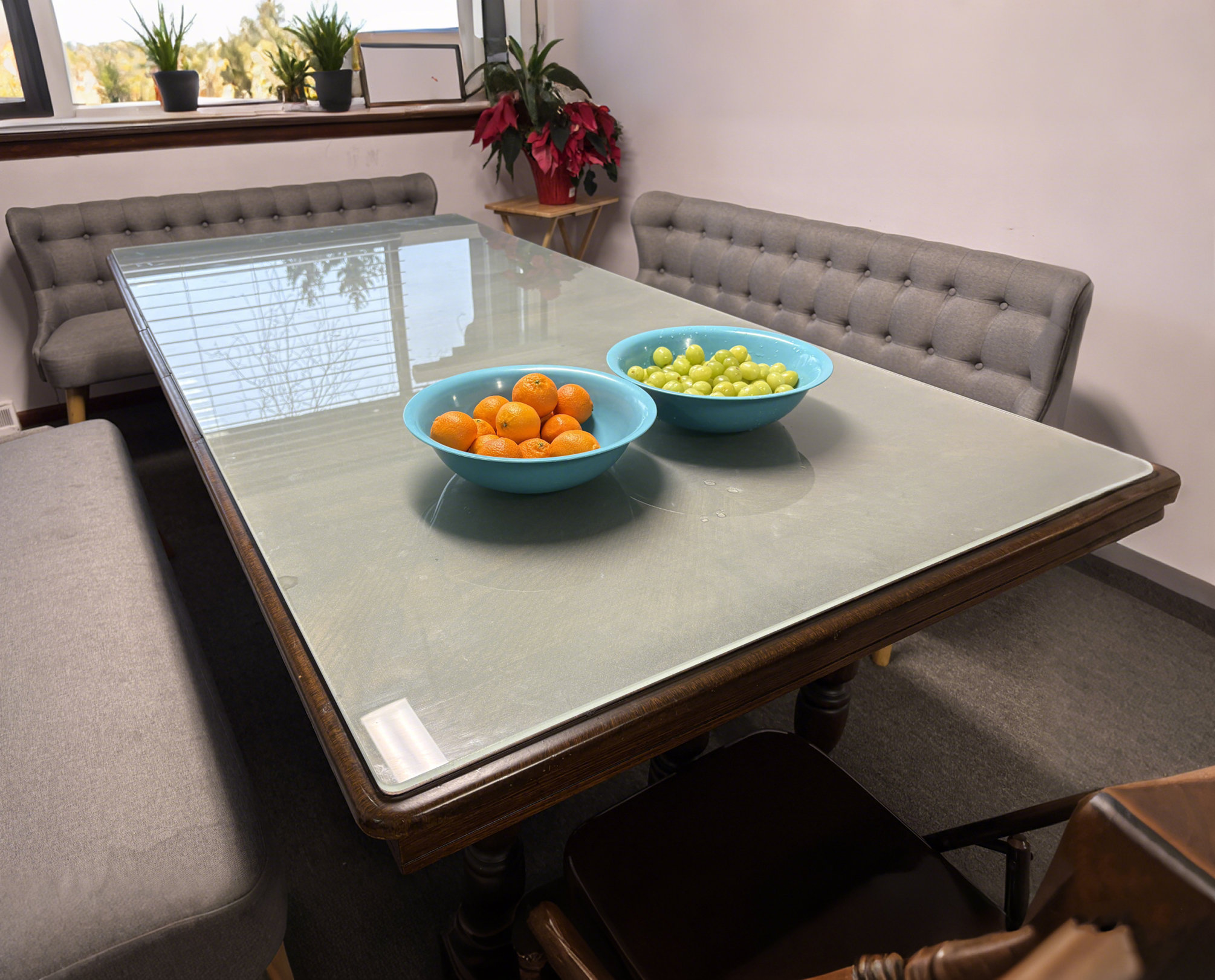 Latitude Run® Fixturedisplays® Custom Size Tempered Glass Panel Table ...