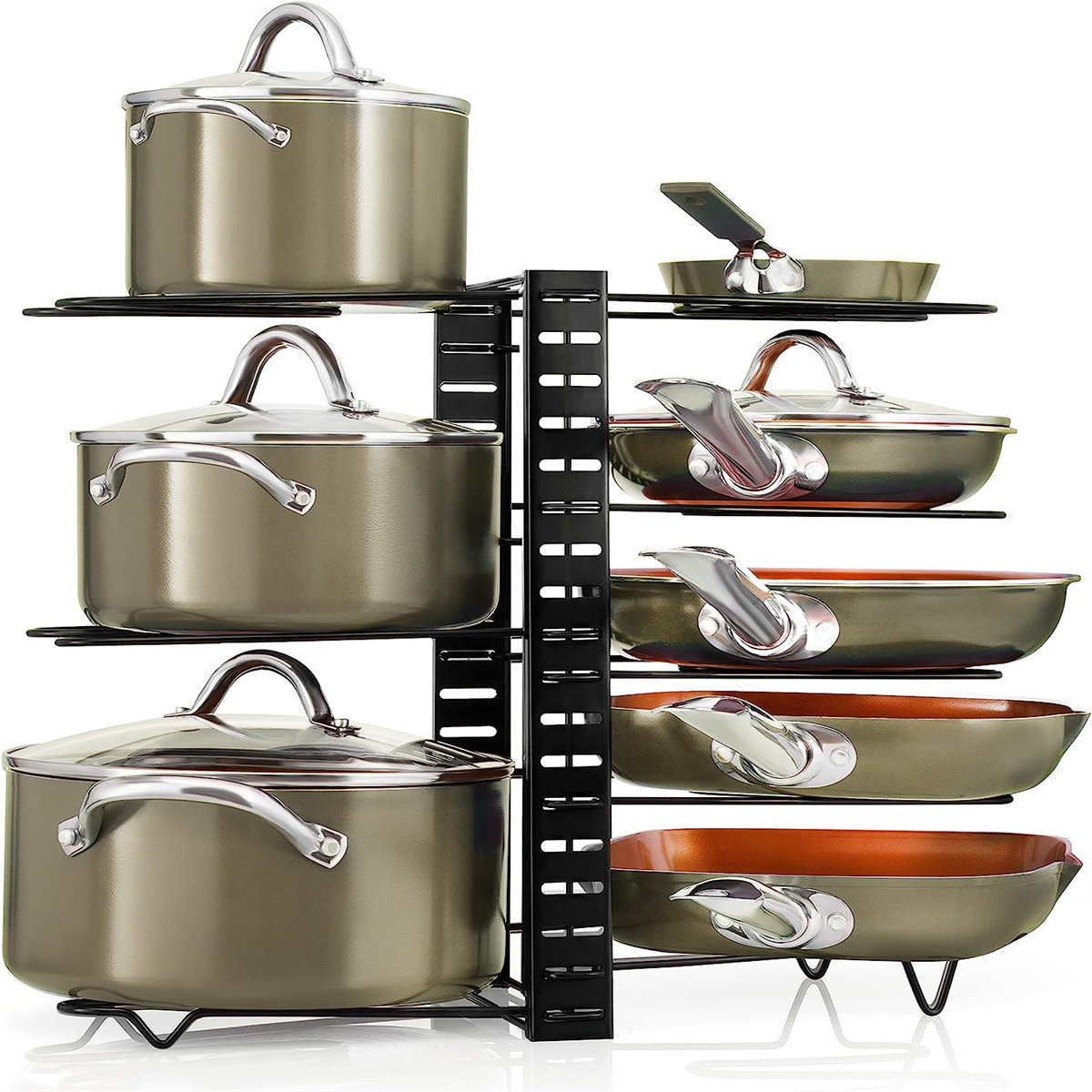 Prep & Savour Daryoosh Heav Duty Steel Countertop Pot Rack | Wayfair