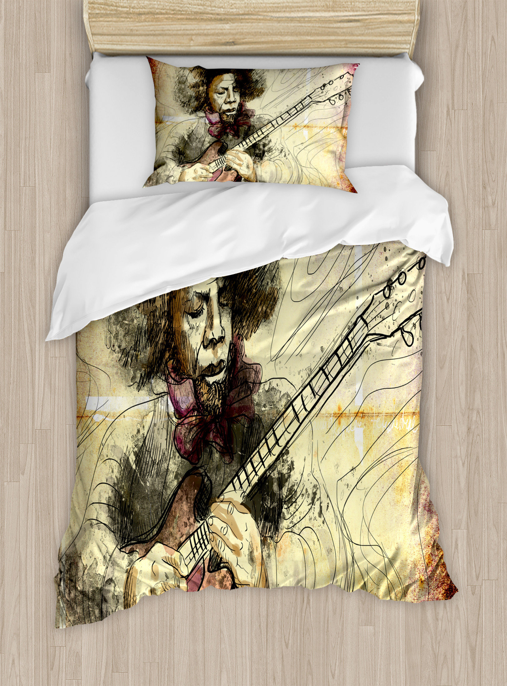 Ambesonne Jazz Music Duvet Cover Set | Wayfair
