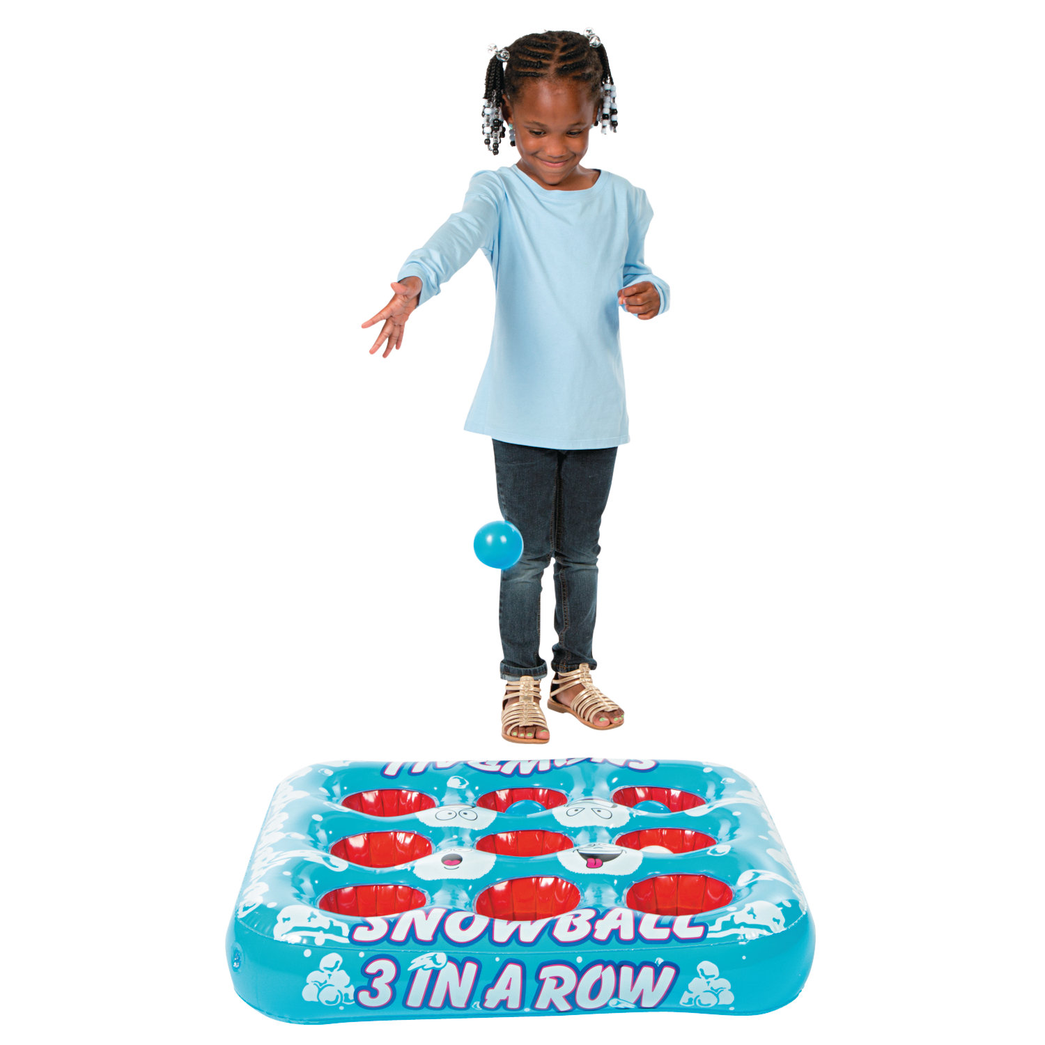 The Holiday Aisle® Ardys Inflatable Snowball 3 in a Row Game | Wayfair