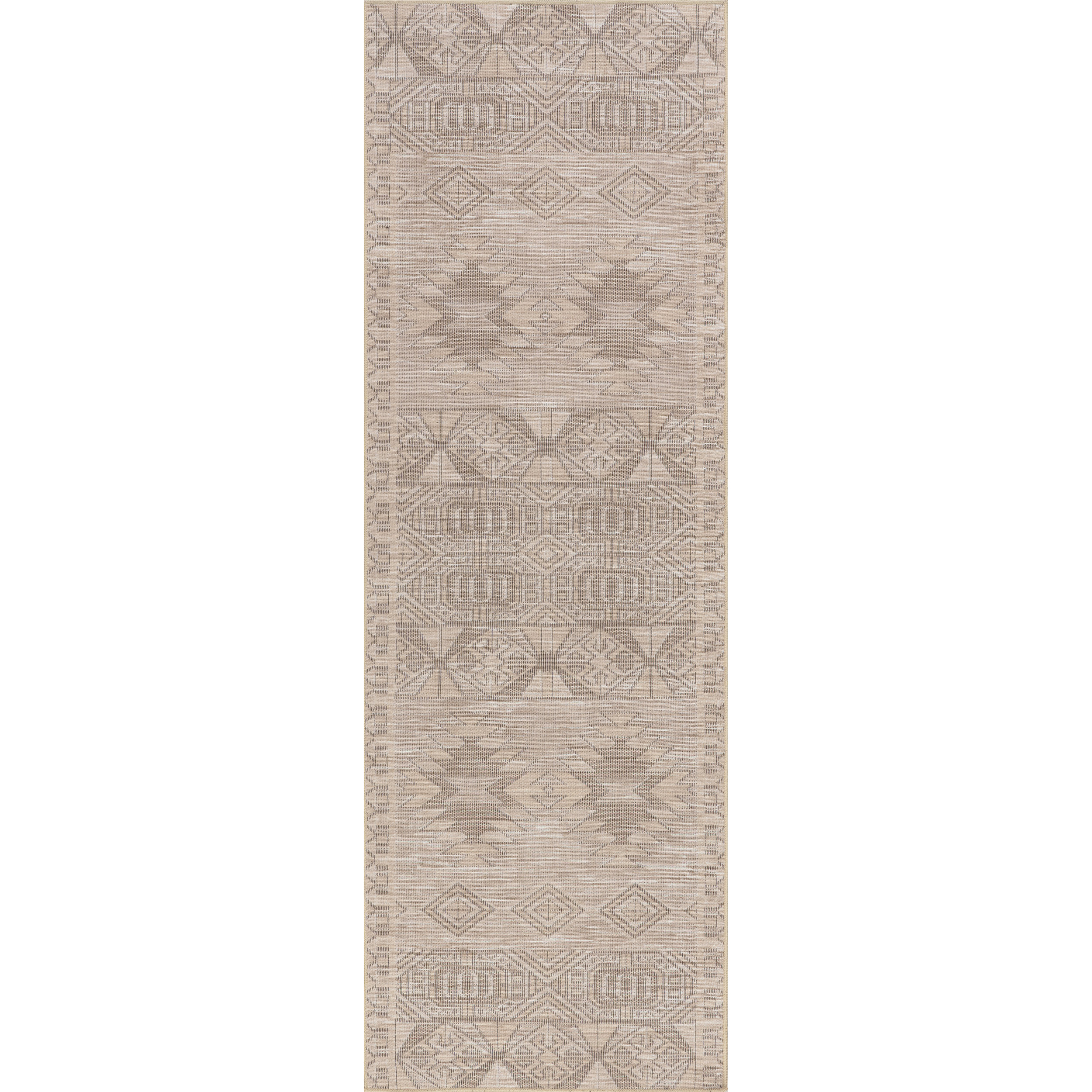 Union Rustic Riya SpinClean Geometric Machine Washable Area Rug | Wayfair