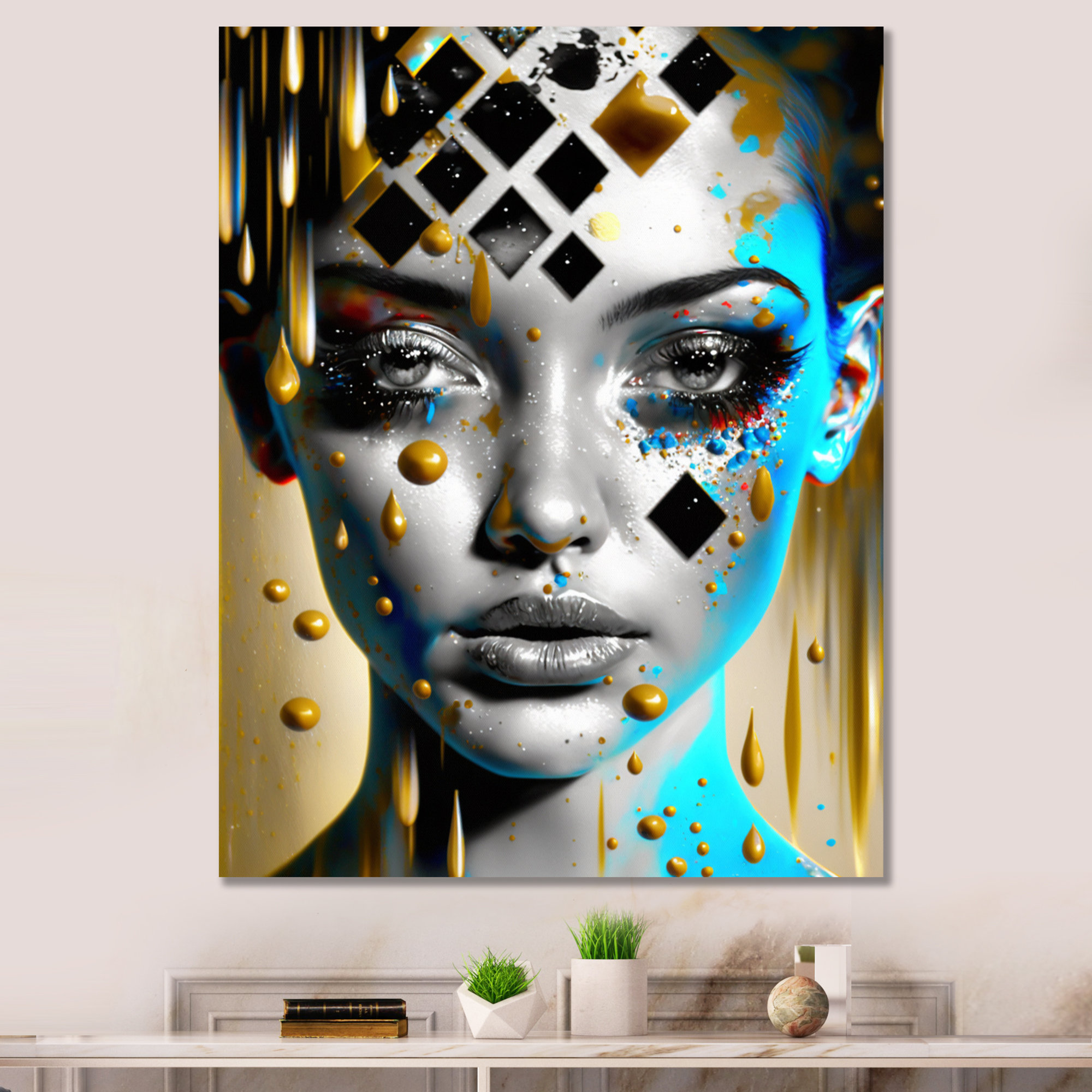 Mercer41 Shapes Of A Woman'S Being I - Modern Woman Wall Art Living ...