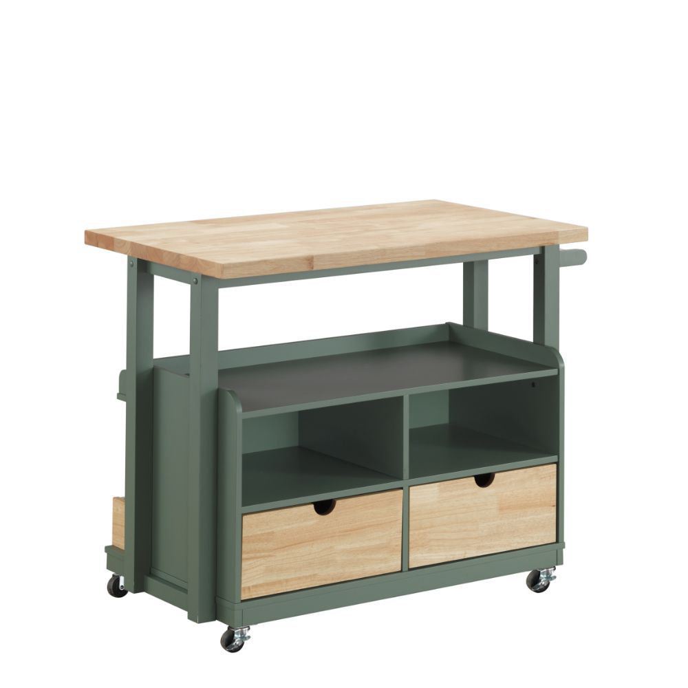 Red Barrel Studio® Odelina Wood Kitchen Cart | Wayfair
