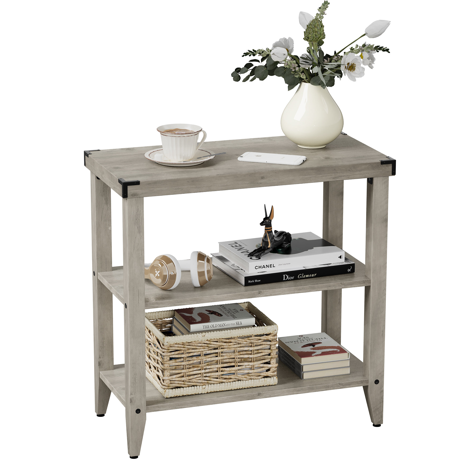Gracie Oaks Kelbe End Table with Storage | Wayfair
