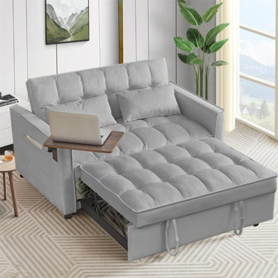 House of Hampton 4 in1 Loveseat Sofa Bed Tufted Pull-out Sofa Bed ...