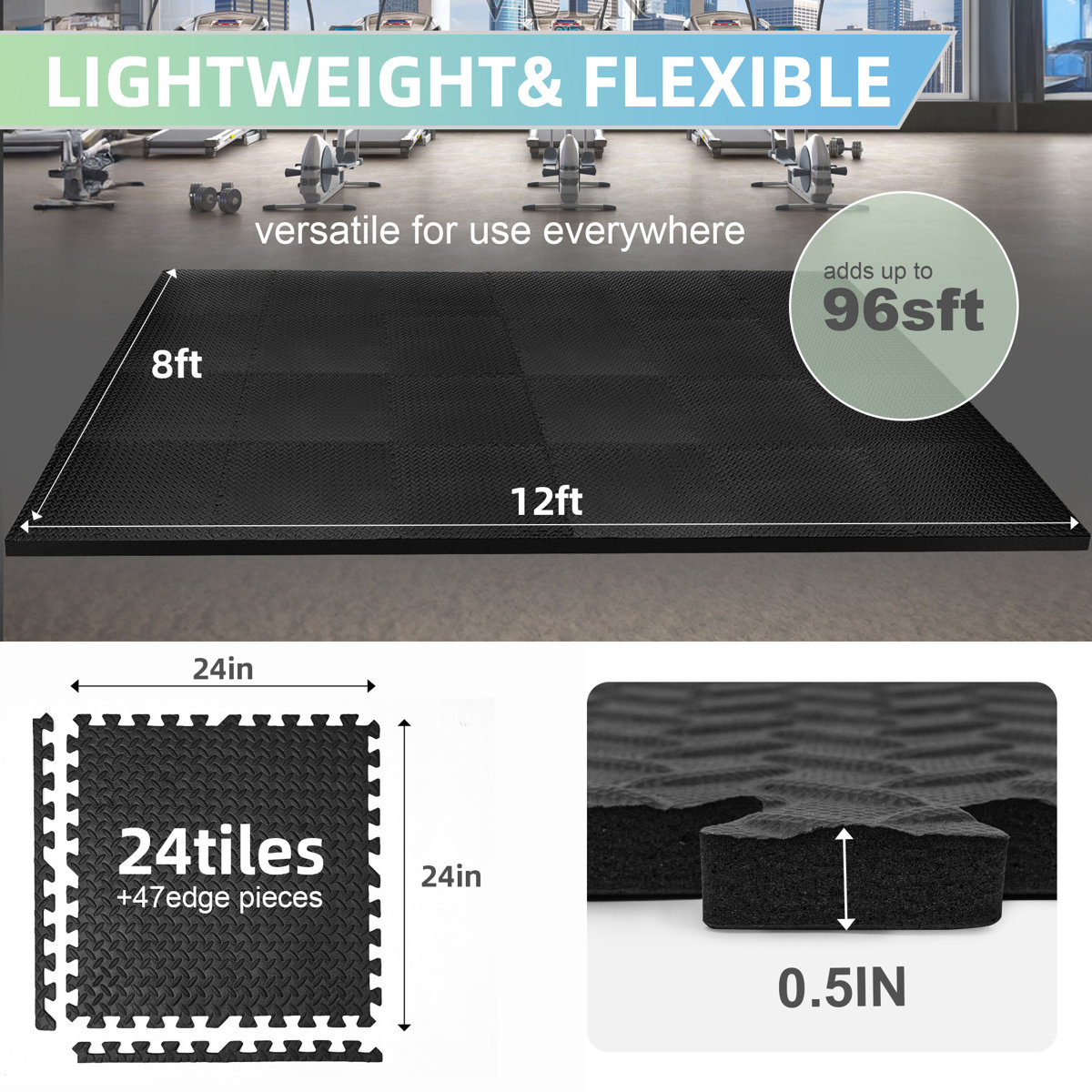 Shenzhen XT network Co., Ltd. Extra Thick Puzzle Exercise Mat, Eva Foam ...