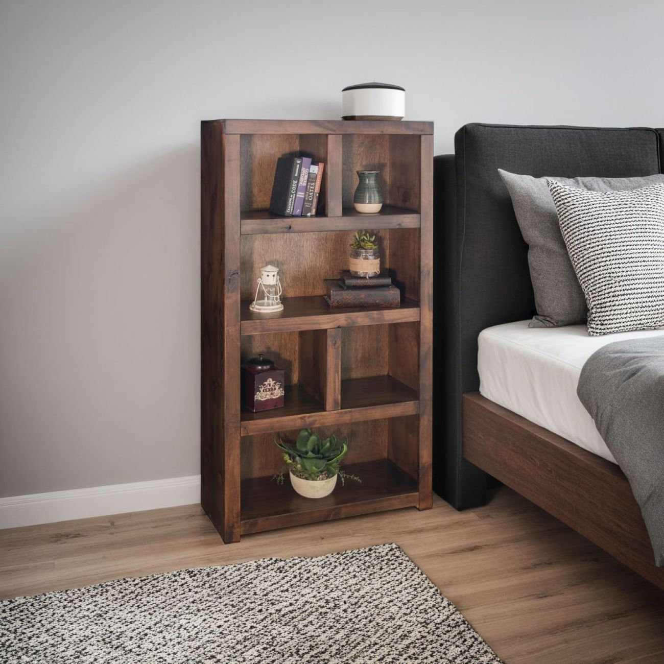 Loon Peak® Stunning Wooden Bookcase With Rustic Charm And Ample Storage ...