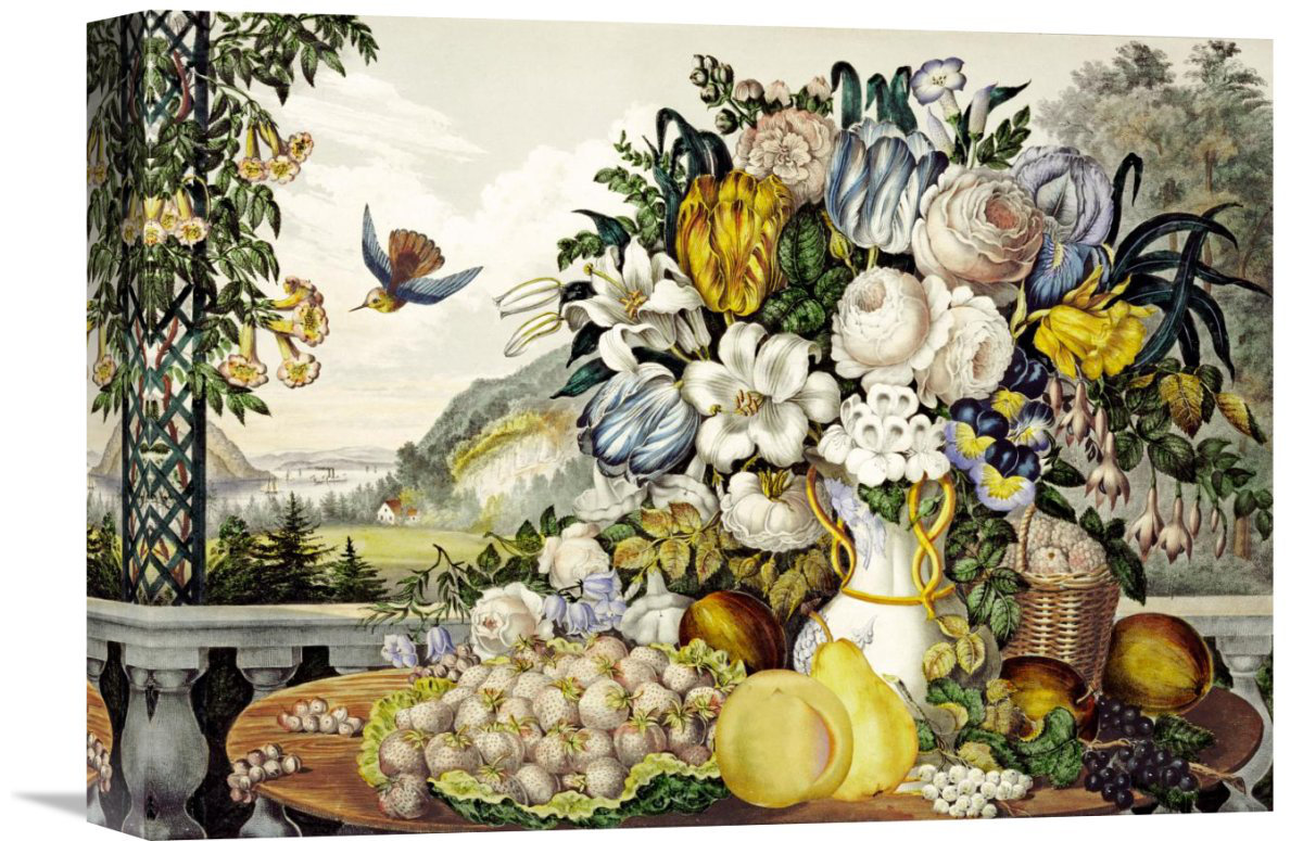Global Gallery 'Landscape, Fruit and Flowers' by Frances Flora Bond ...