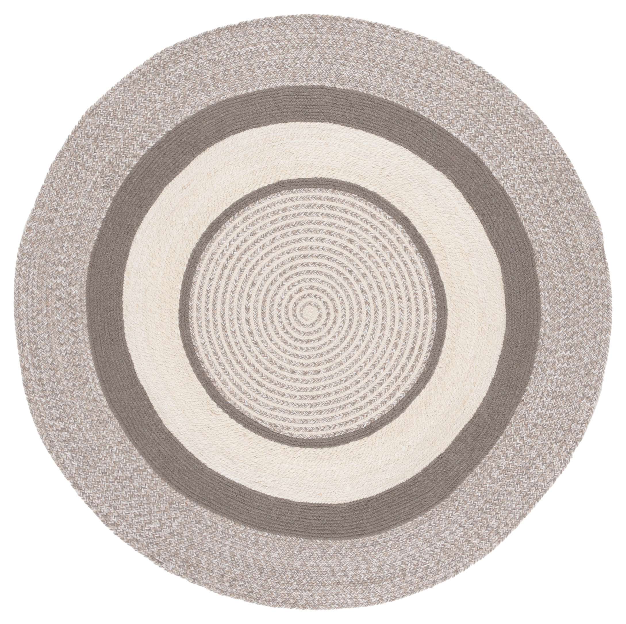 August Grove® Braided 758 Area Rug In Grey / Beige | Wayfair