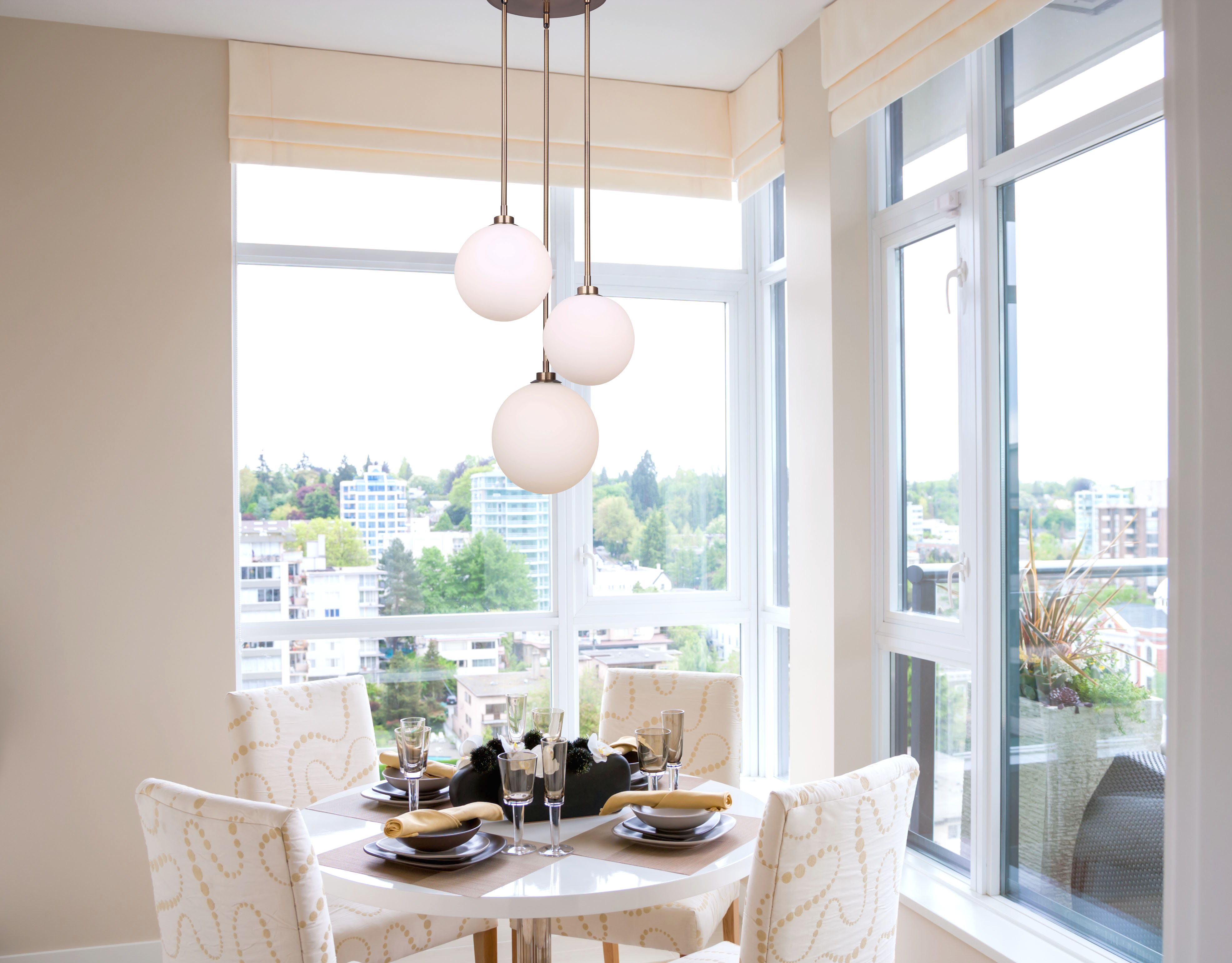 Ivy Bronx Freyda 3 - Light Gold Bulb Pendant | Wayfair