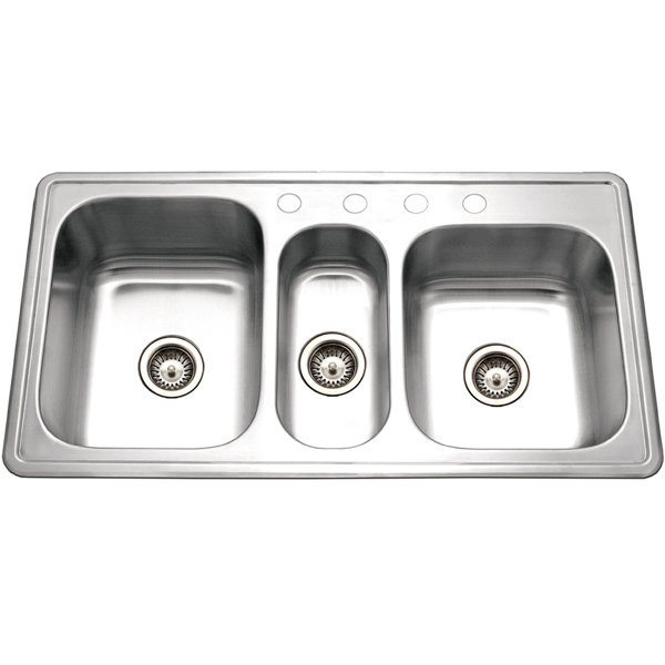 Triple Kitchen Sinks You'll Love | Wayfair