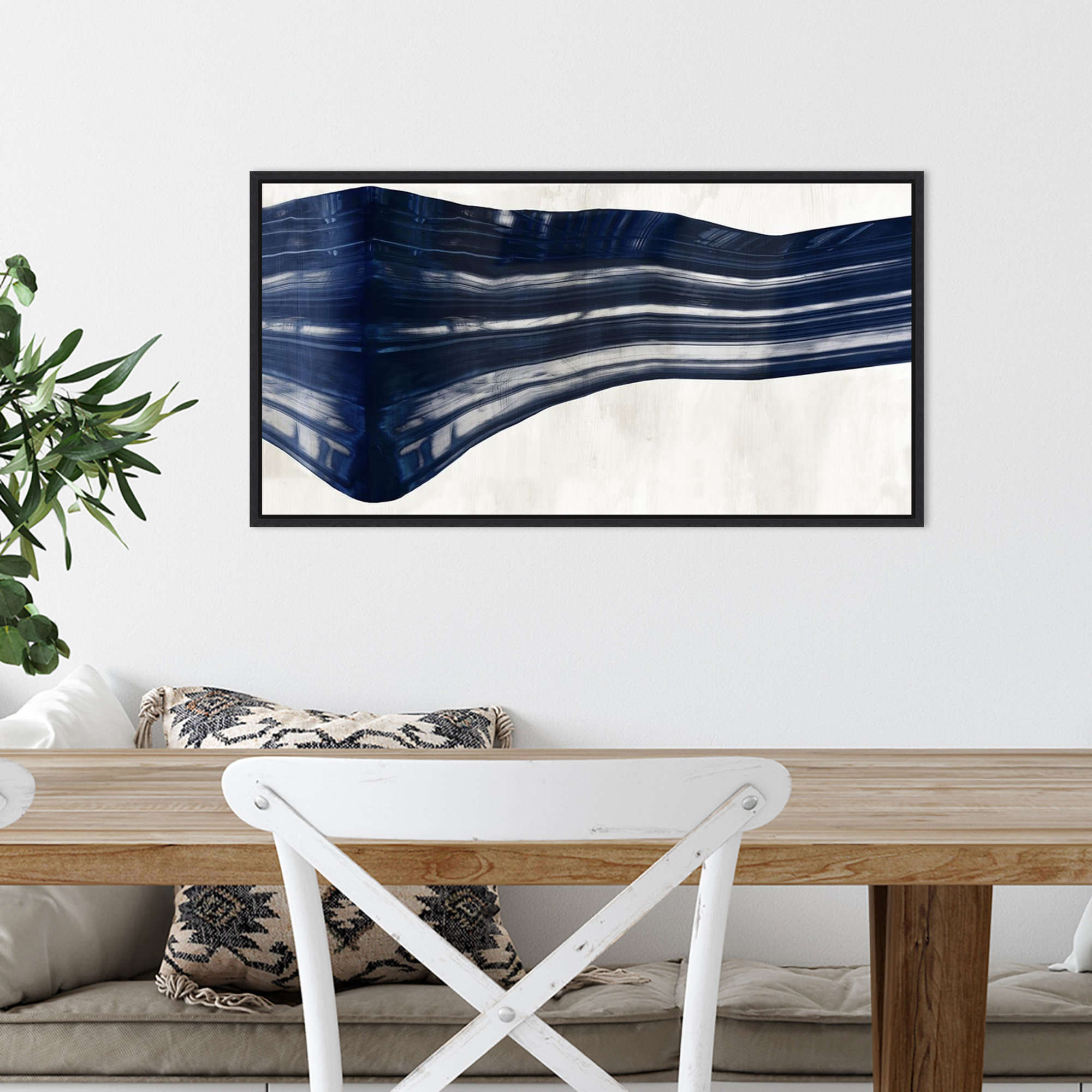 Ivy Bronx Beyond the Curve by PI Studio - Floater Frame Print on Canvas ...