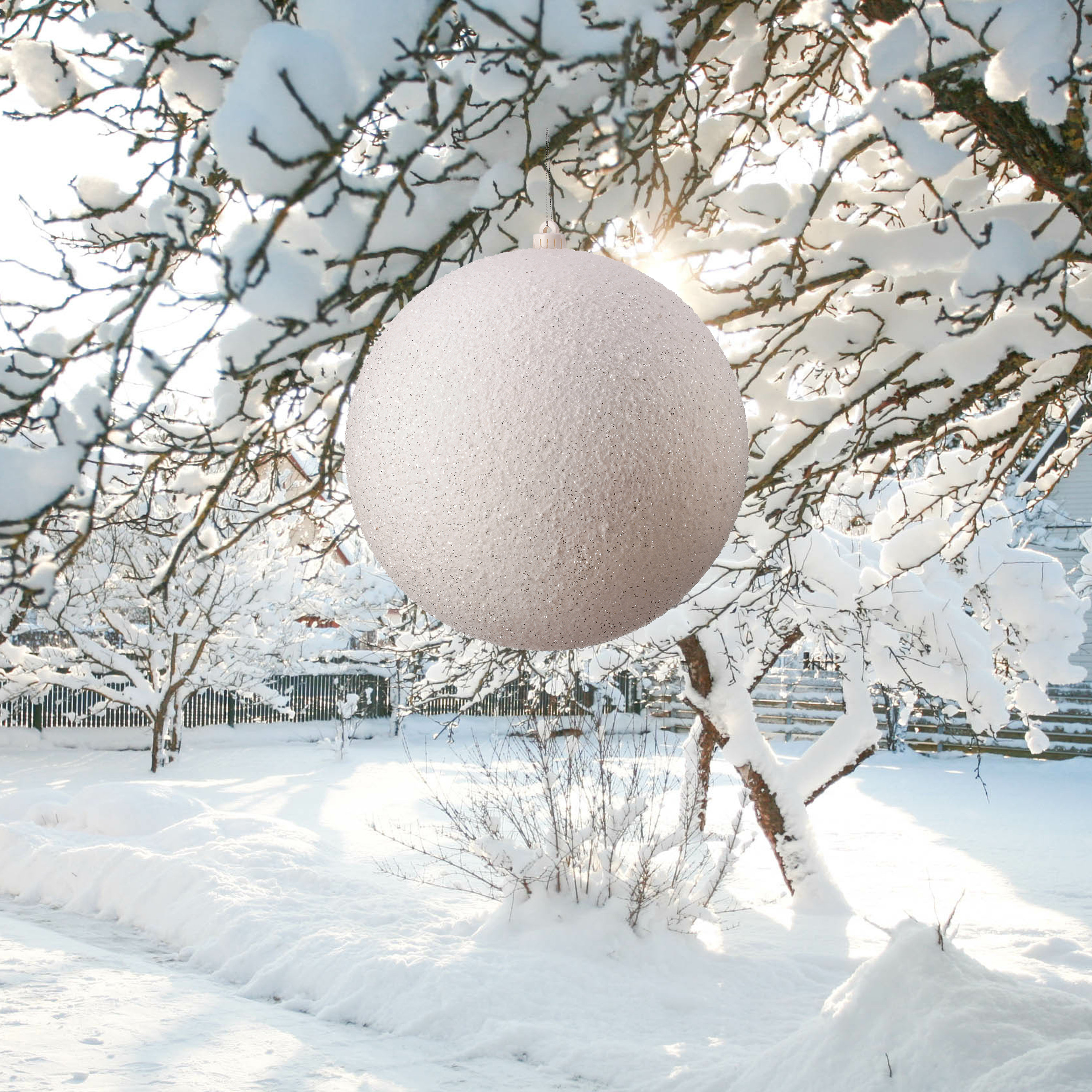 Regency International 15.5" Shatterproof Snowball Ball Ornament | Wayfair