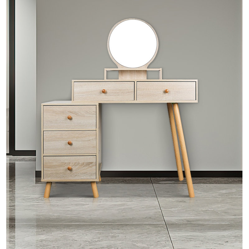 George Oliver Haboon Elegant and Delicate Wooden Vanities with Drawers ...