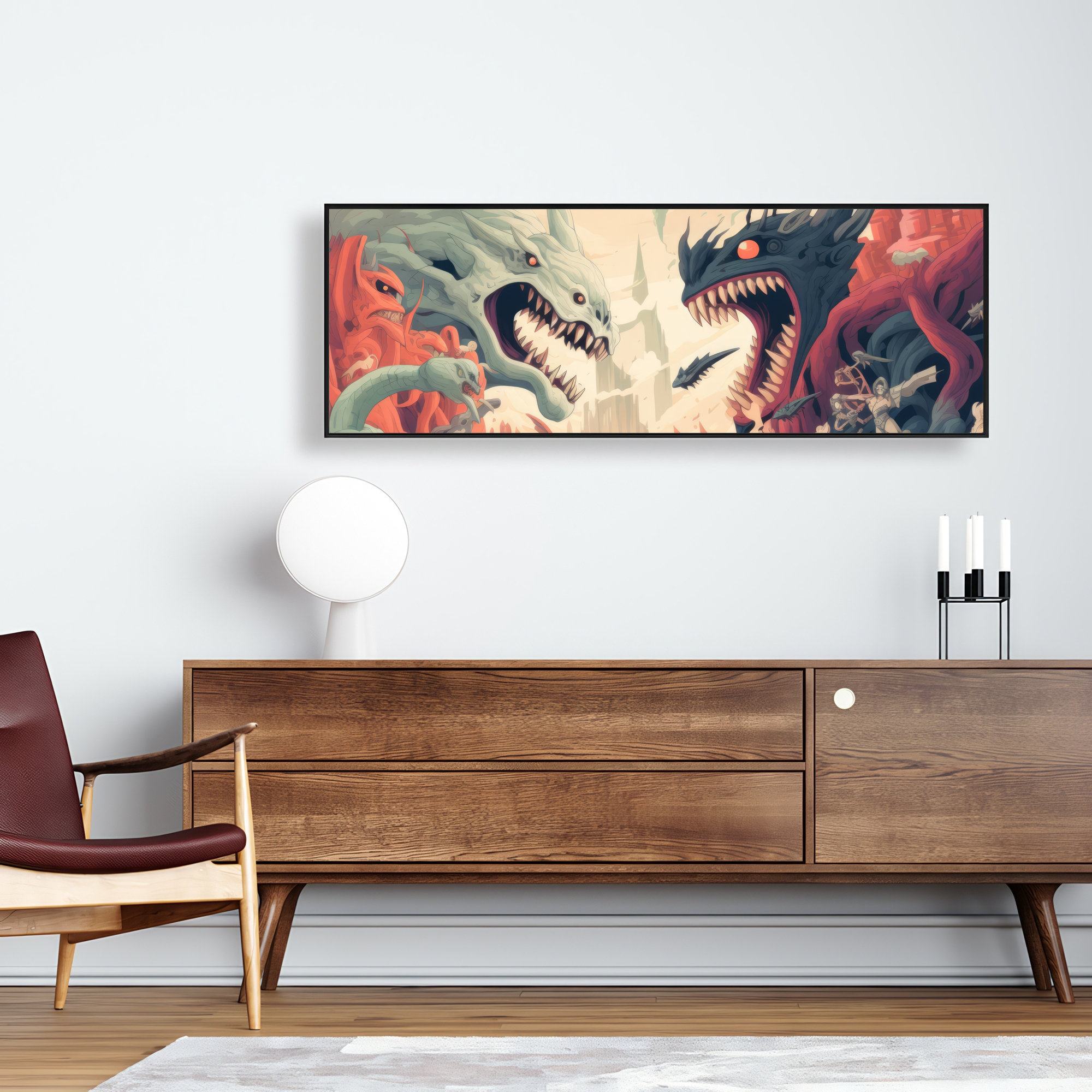 Trinx Ultimate fight Framed canvas - Wayfair Canada
