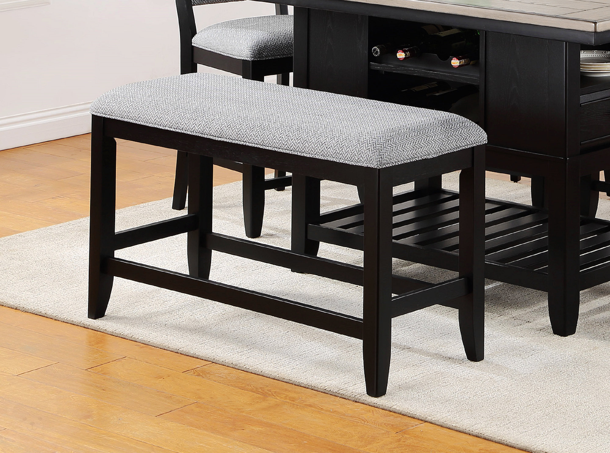 Lark Manor™ 1Pc Transitional Fabric Upholstered Counter-Height Dining ...