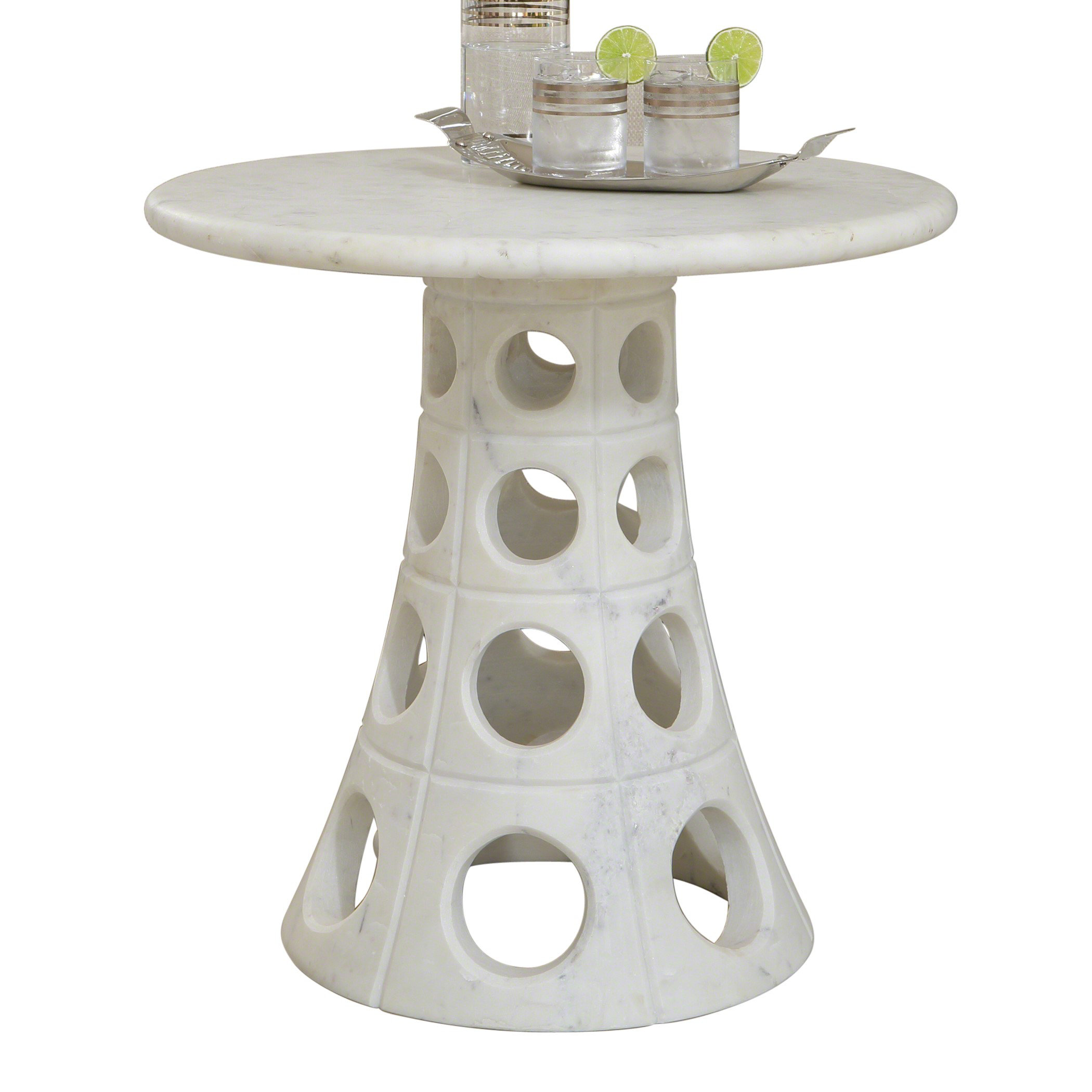 Global Views Taper Circle Side Table | Perigold