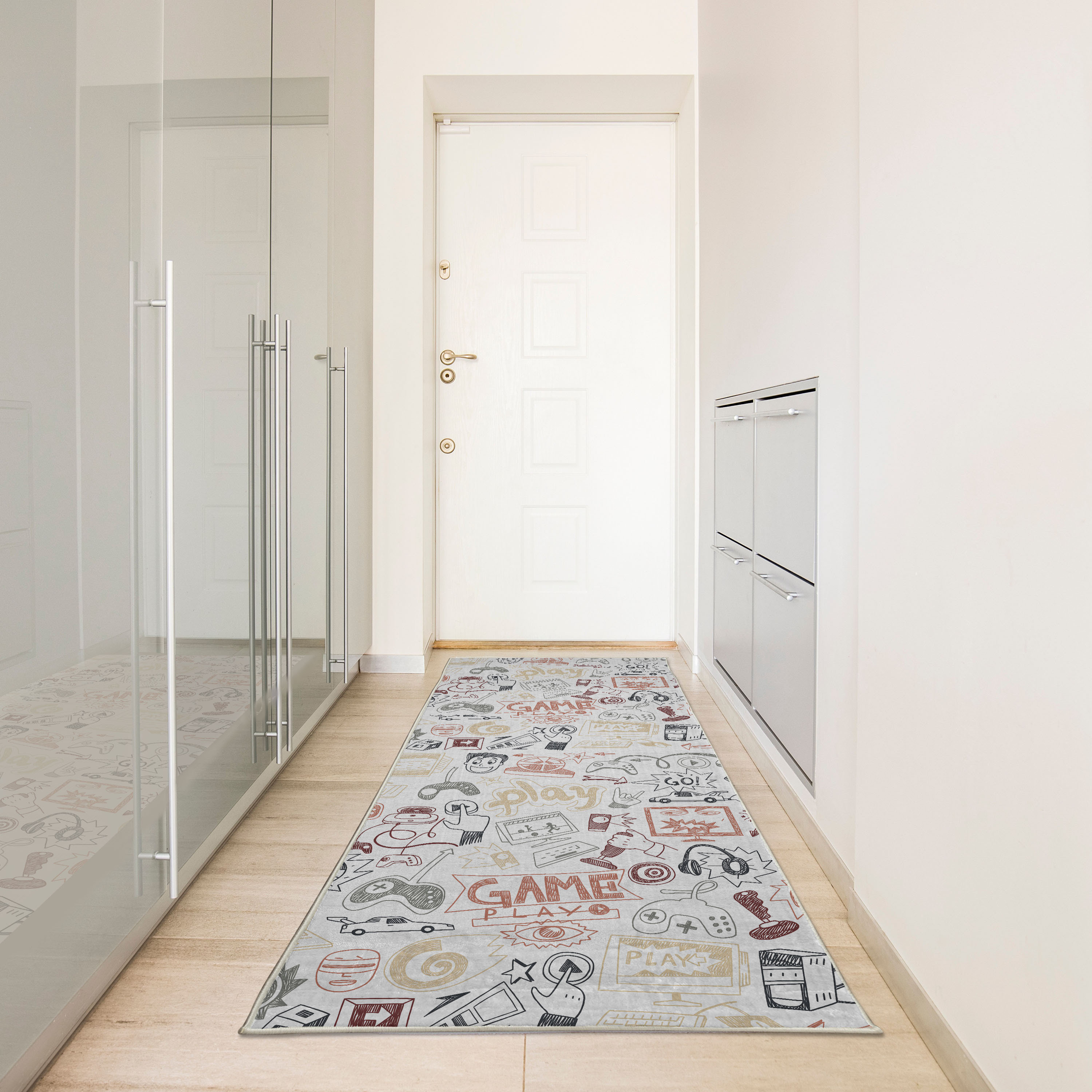 Zoomie Kids Lewalski Video Games High Density Long Fiber Poly Threads ...