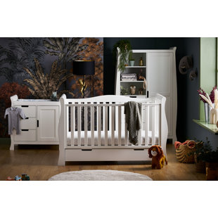 Obaby Stamford Classic Sleigh 4 Piece Nursery Furniture Set | Wayfair.co.uk
