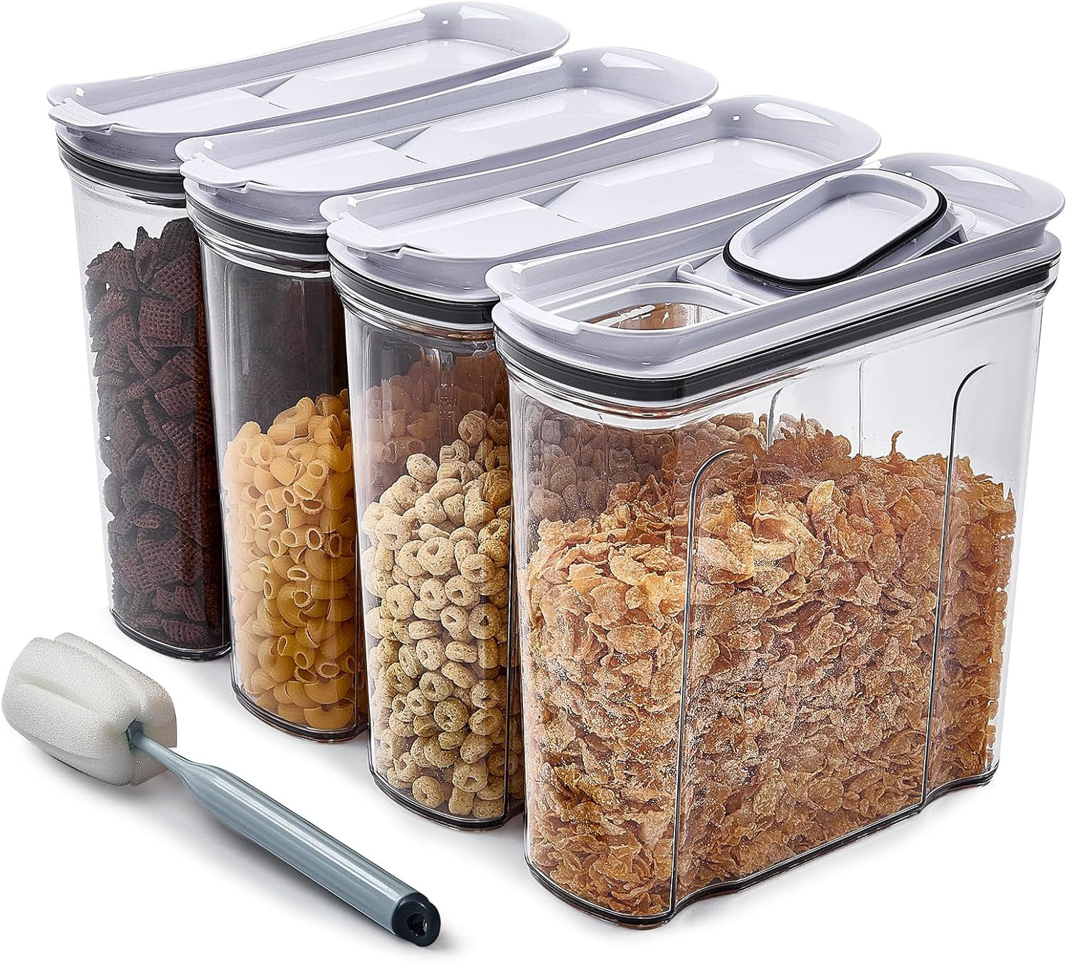 Hokku Designs Cereal Containers Storage Set, Airtight Food Storage ...