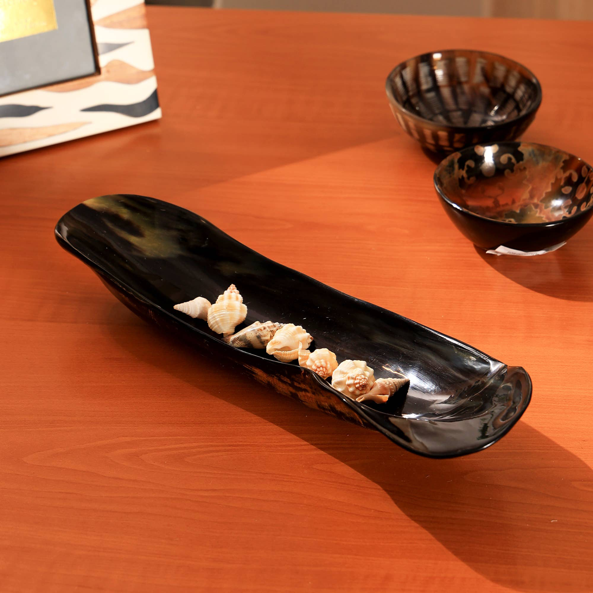 Red Barrel Studio® Expobazaar Amillano Handmade Nature of Horn Serving ...