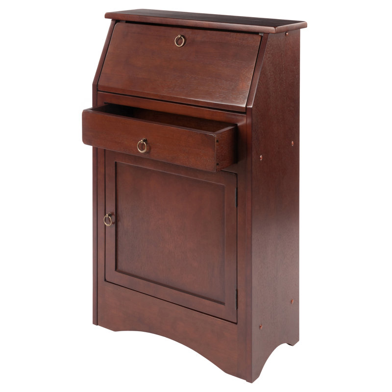 Red Barrel Studio® Baronvil Solid Wood Secretary Desk & Reviews ...