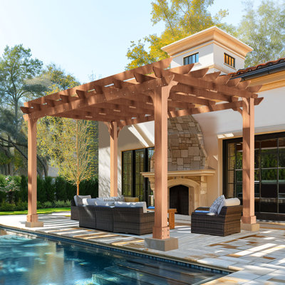 Outsunny Solid Wood Pergola & Reviews | Wayfair
